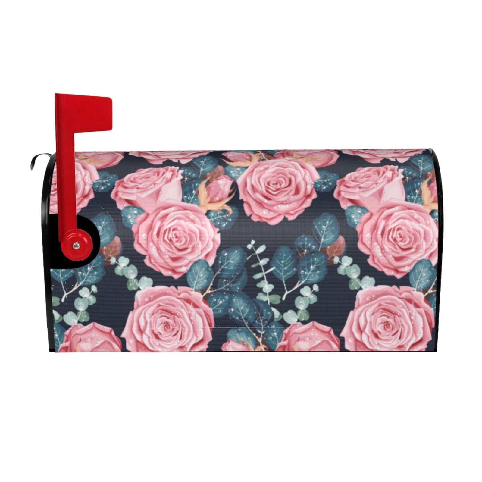 Mailbox Covers, Rose Pink Flowers Welcome Cute Mailbox Cover Magnetic ...