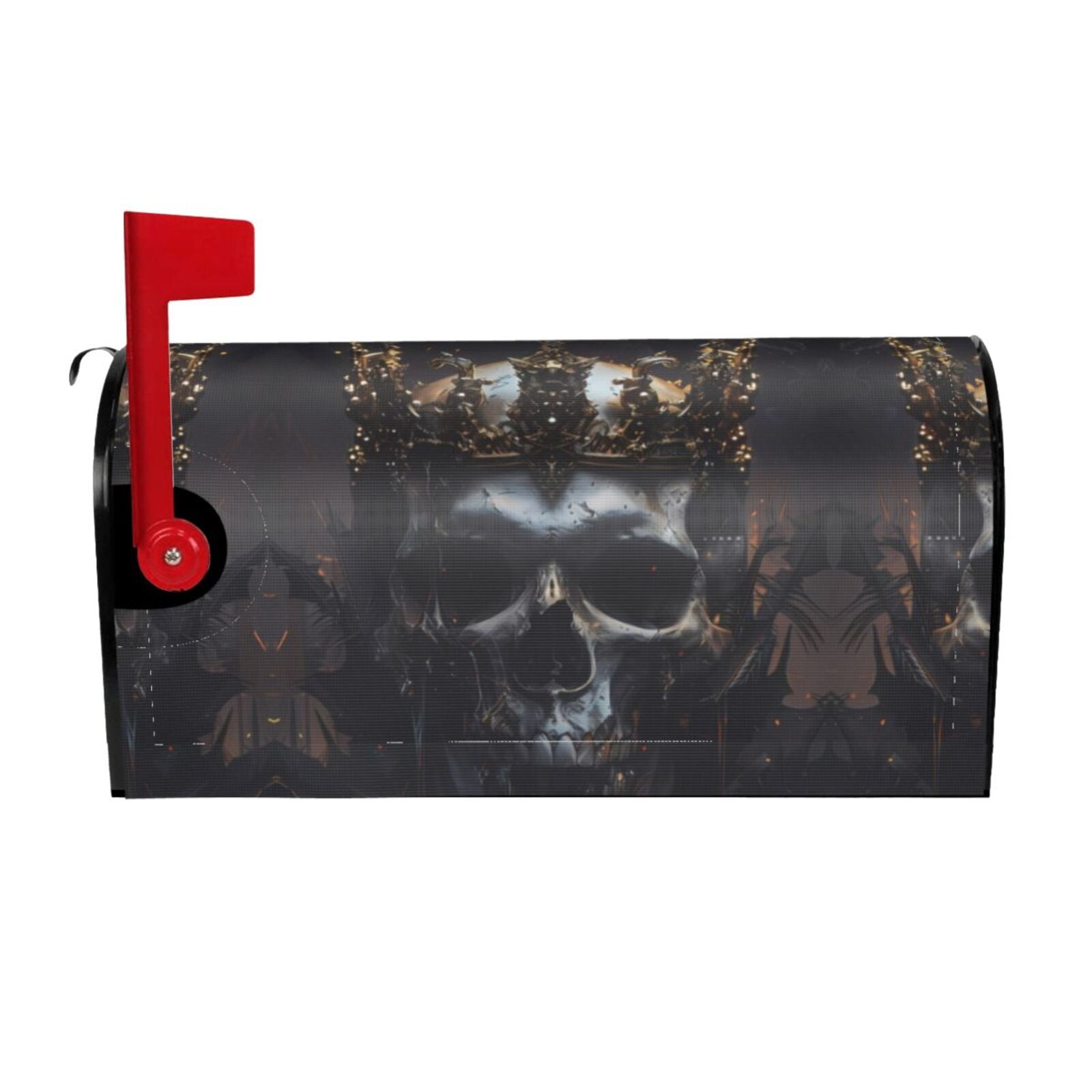 Mailbox Covers, Royal Skull With Golden Crown Mailbox Cover Magnetic ...