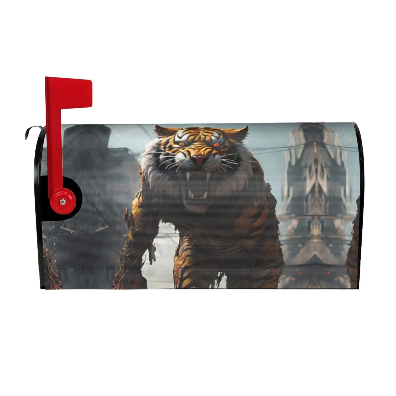 Mailbox Covers Ruins Tiger Warrior Waterproof mail Box Covers, Magnetic ...
