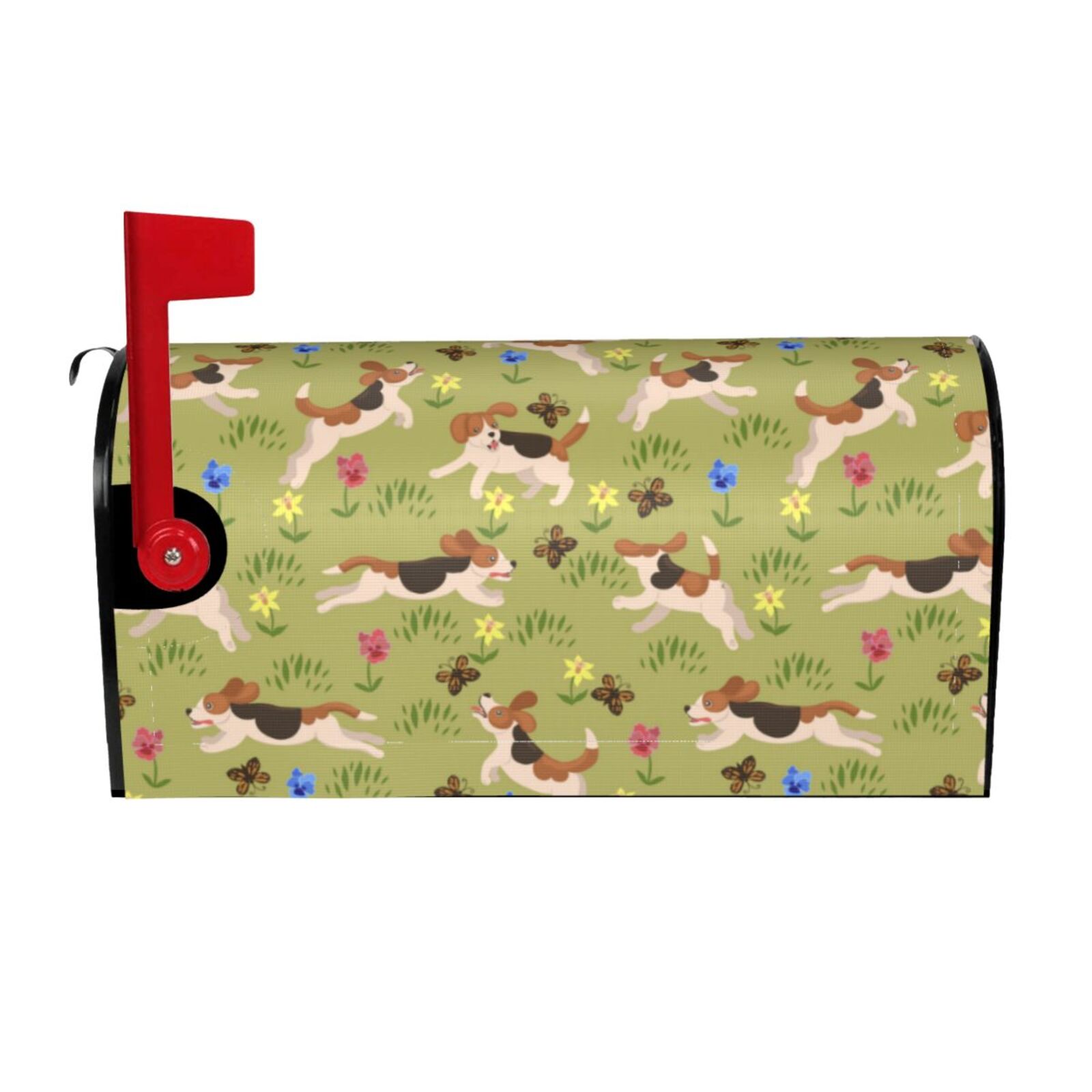 Mailbox Covers, Running Beagle Welcome Cute Mailbox Cover Magnetic ...