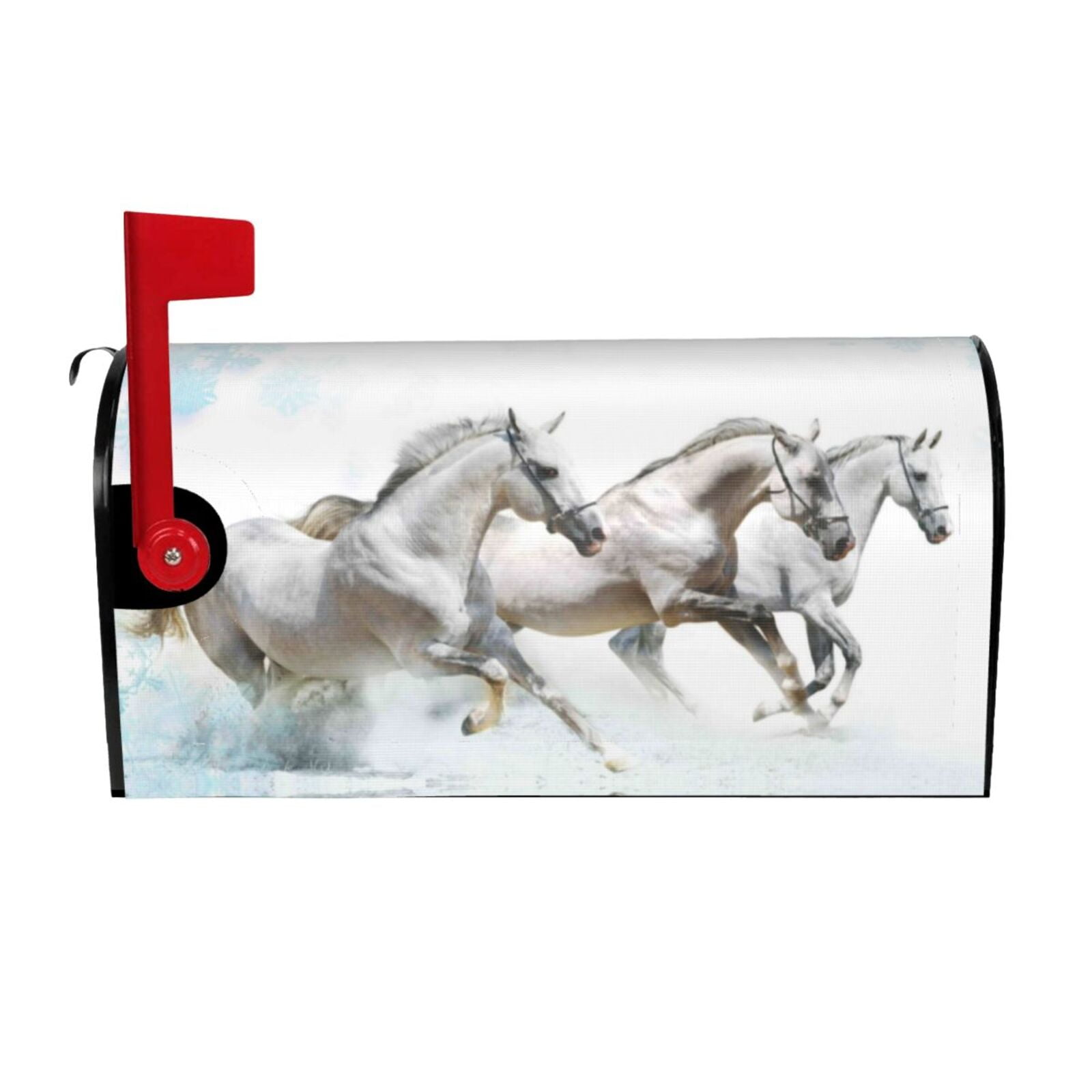 Mailbox Covers Running White Horses Waterproof mail Box Covers ...
