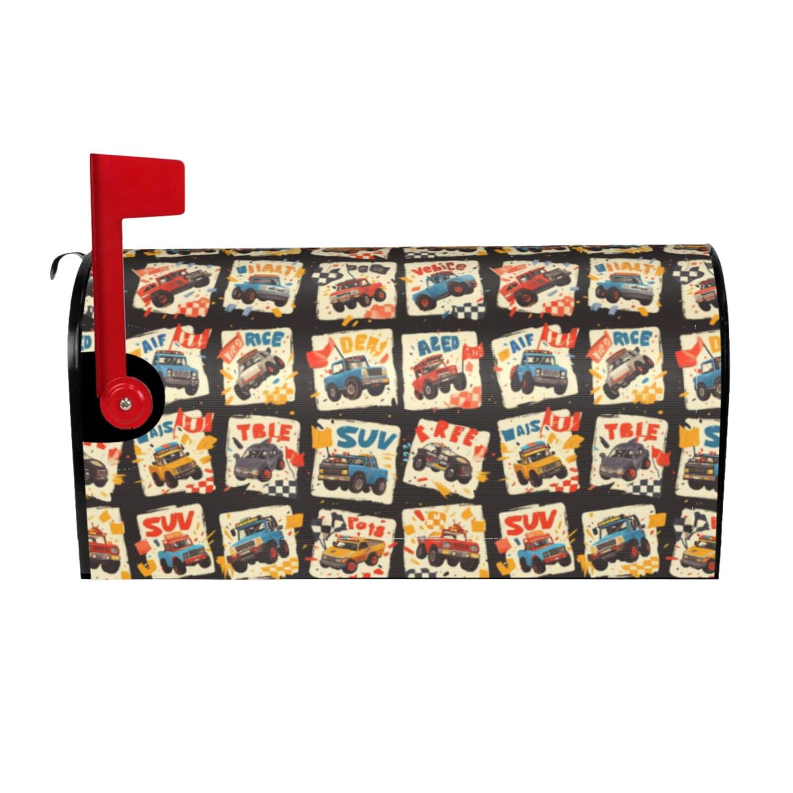 Mailbox Covers, SUV colorful off road car Welcome Cute Mailbox Cover ...