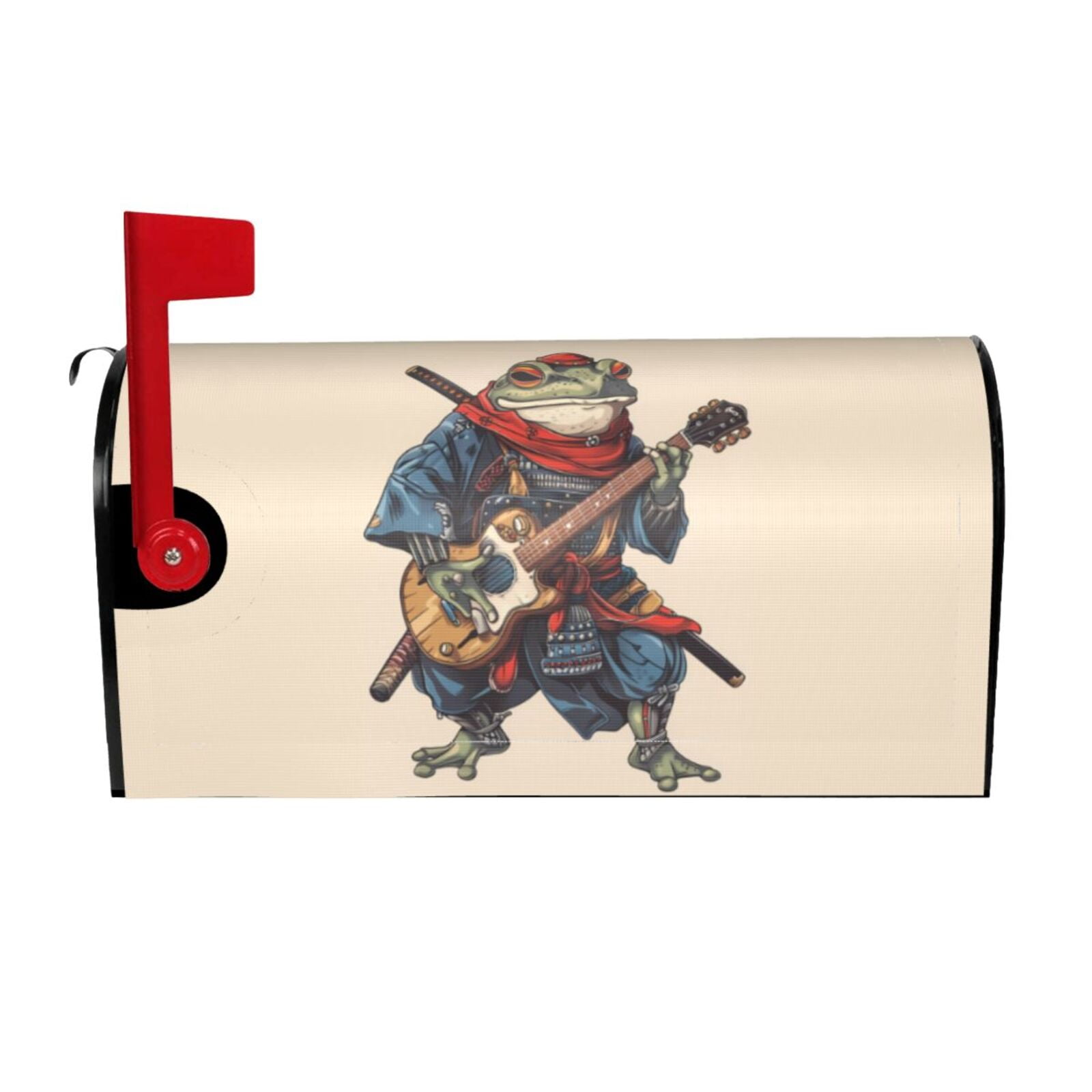 Mailbox Covers, Samurai Frog Guitar Cute Welcome Mailbox Cover Magnetic ...