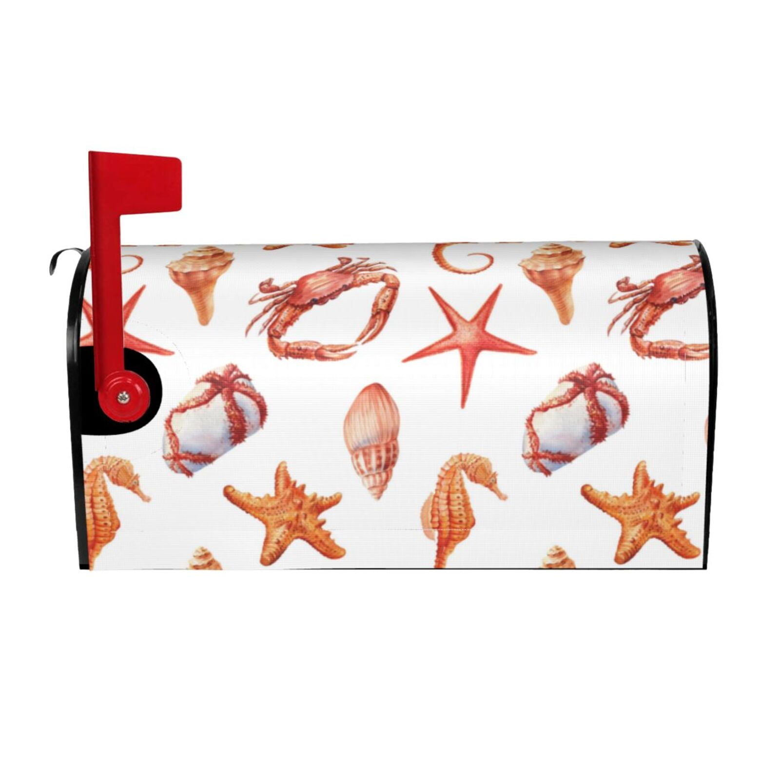 Mailbox Covers, Seahorse Starfish Crab Cute Welcome Mailbox Cover ...