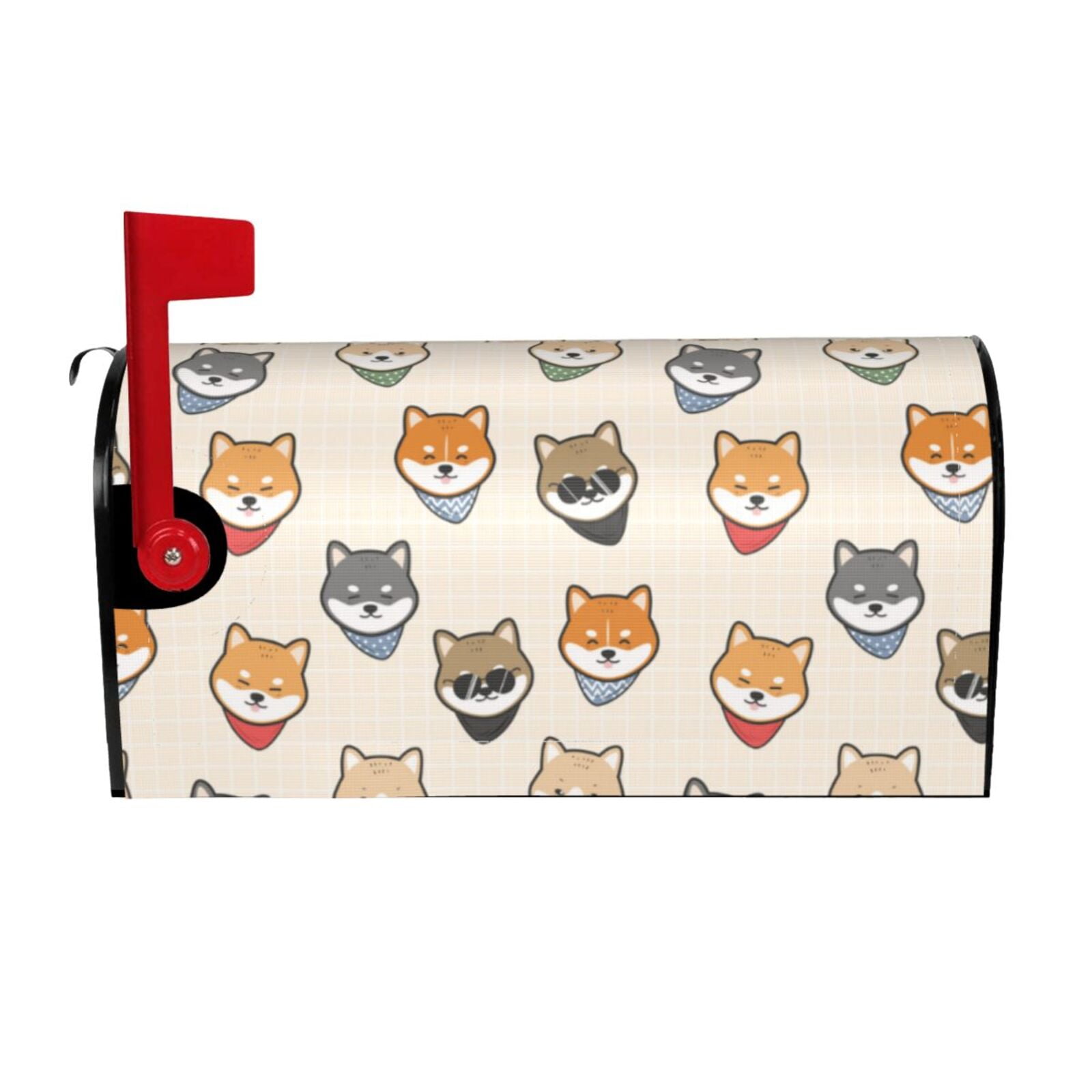 Mailbox Covers, Shiba Head Face Welcome Cute Mailbox Cover Magnetic ...