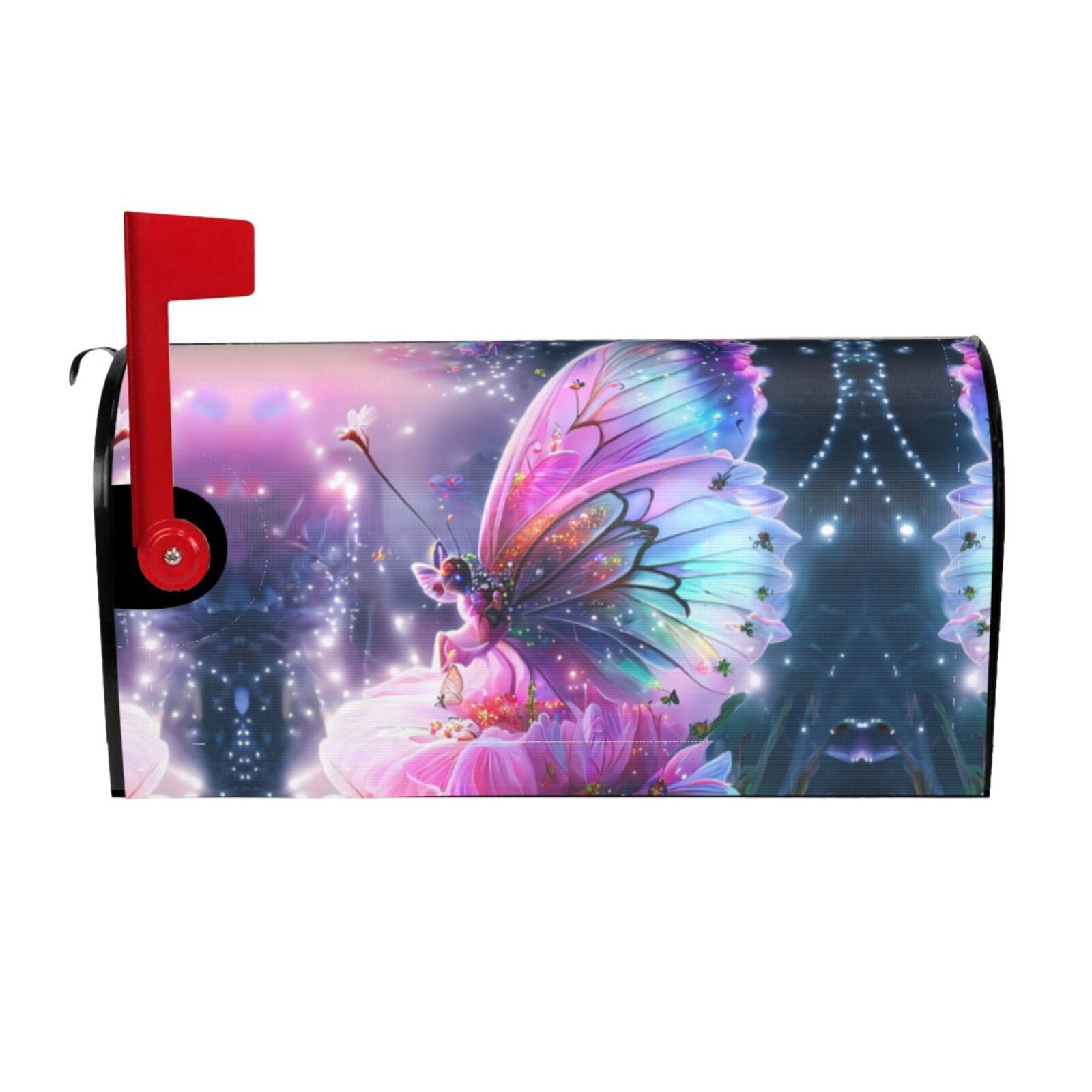 Mailbox Covers, Shiny Butterfly Welcome Cute Mailbox Cover Magnetic ...