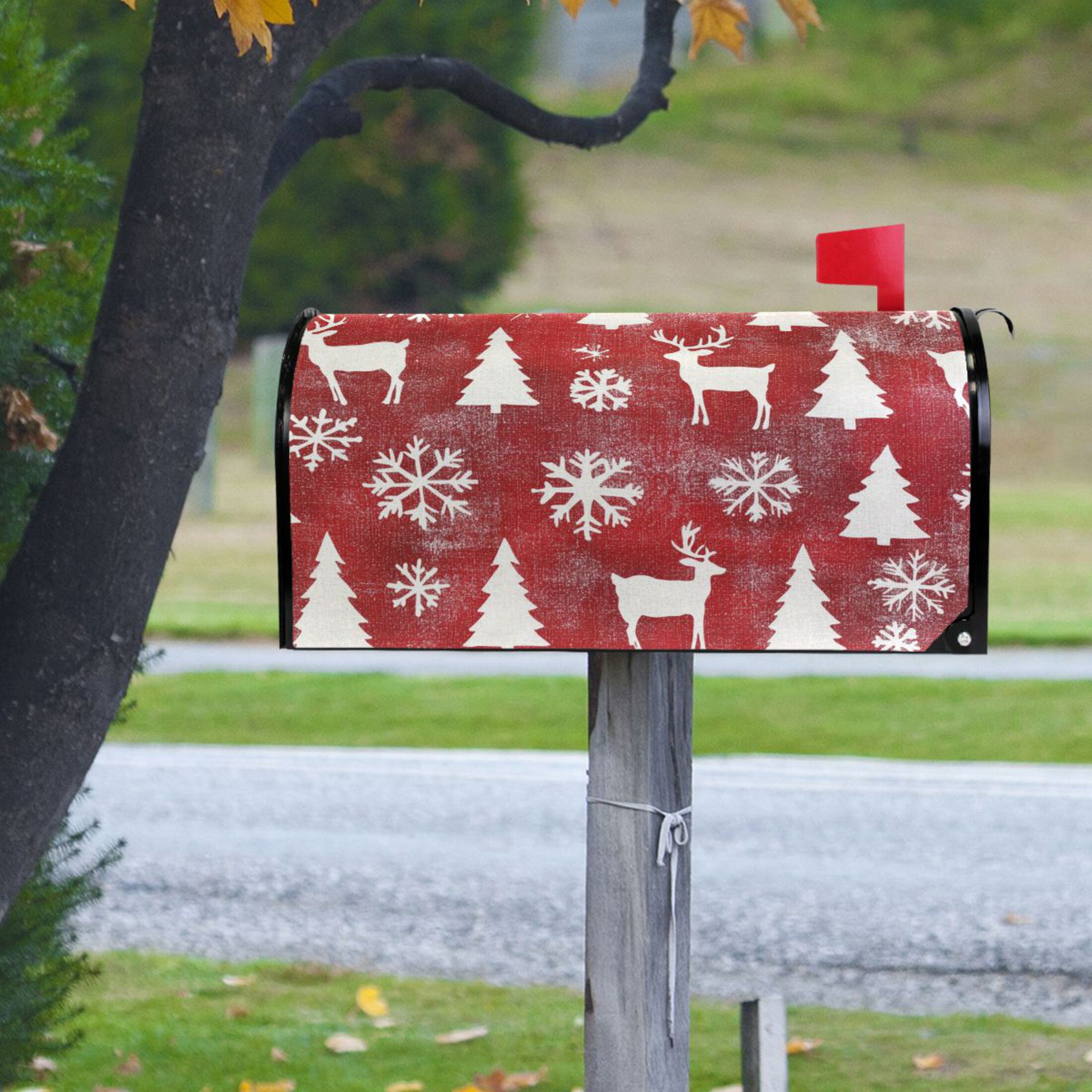 Mailbox Covers Simple Deer Sonwflake Mailbox Cover - Walmart.com