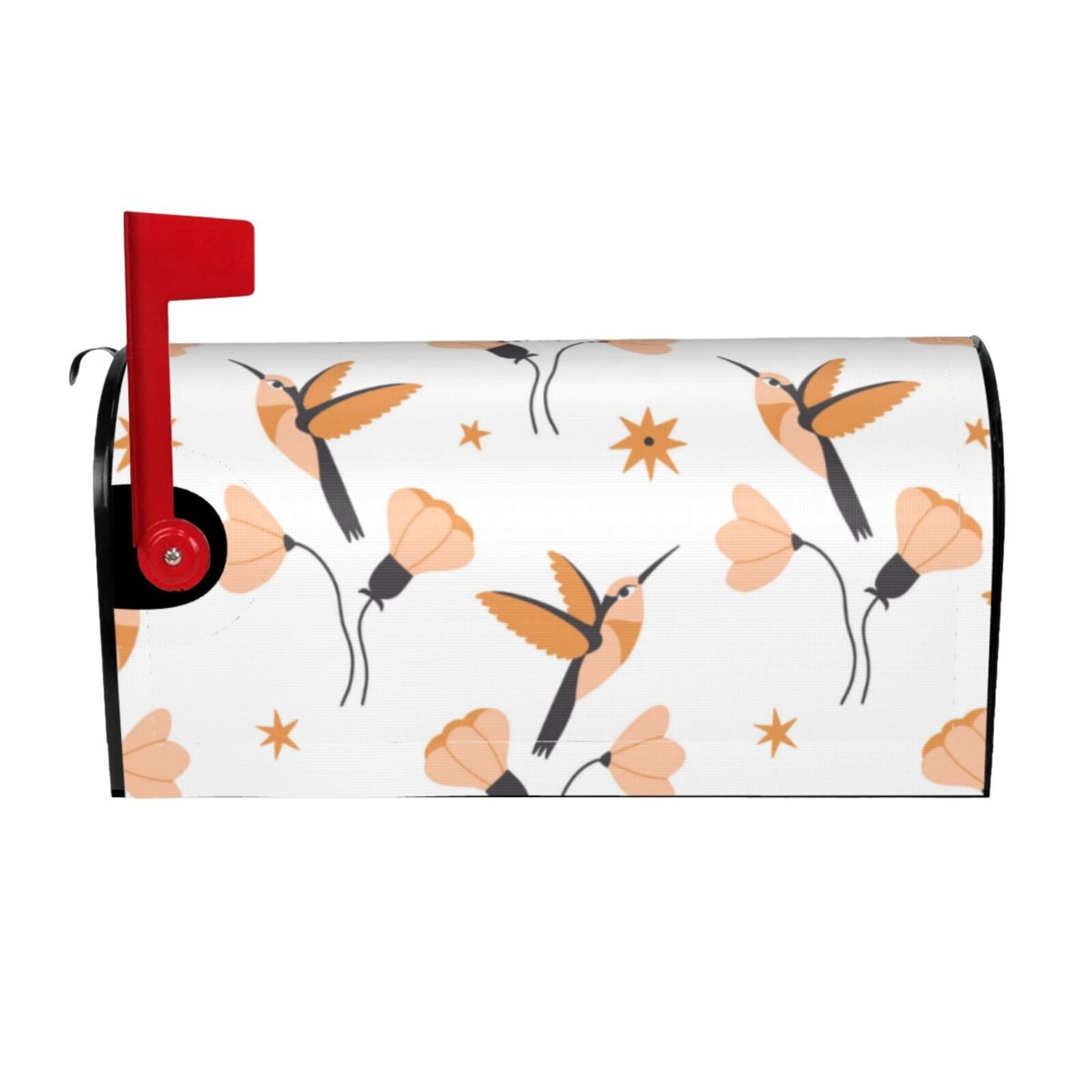 Mailbox Covers, Simple Hummingbird Flower Welcome Cute Mailbox Cover ...