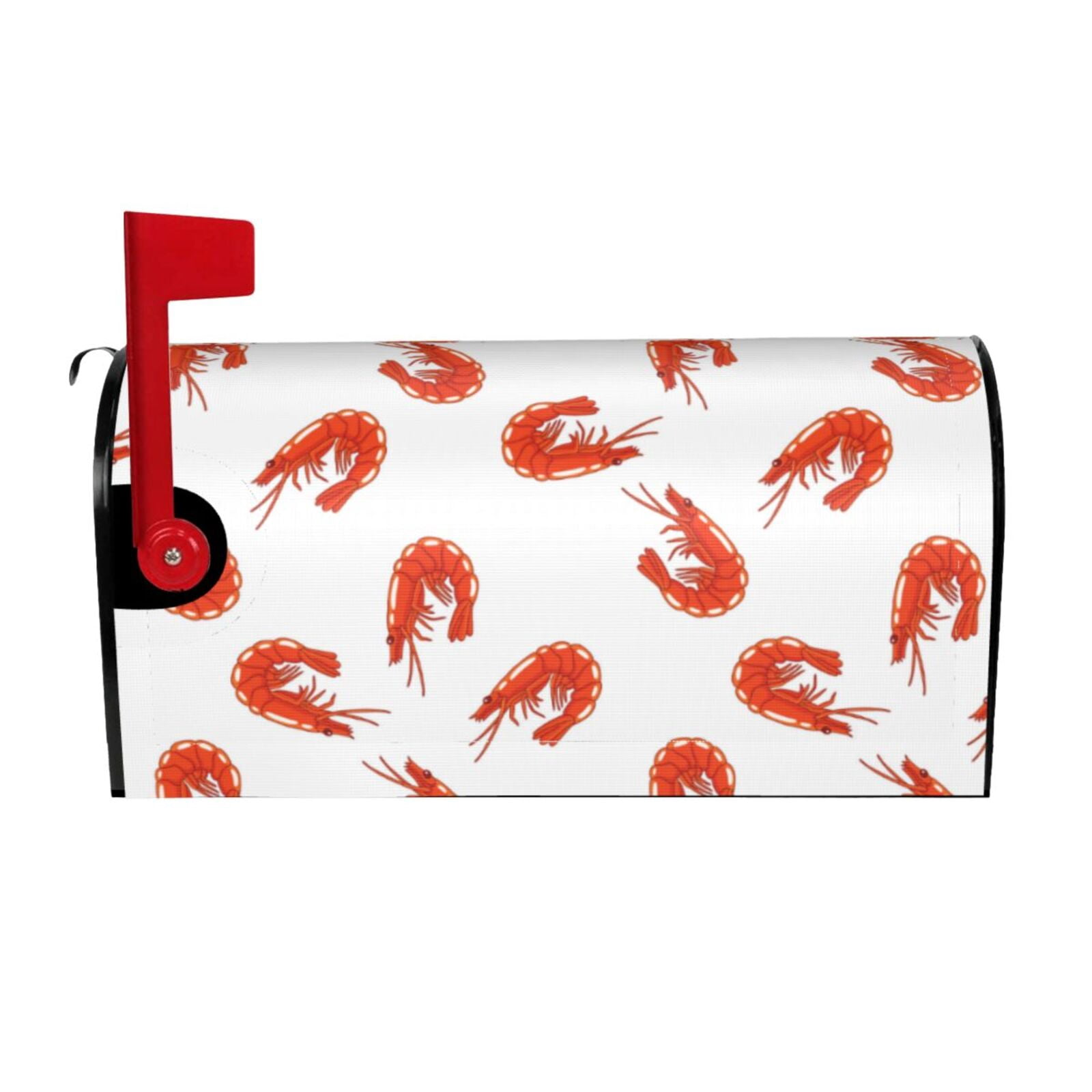 Mailbox Covers, Simple Red & White Lobster Print Welcome Cute Mailbox ...