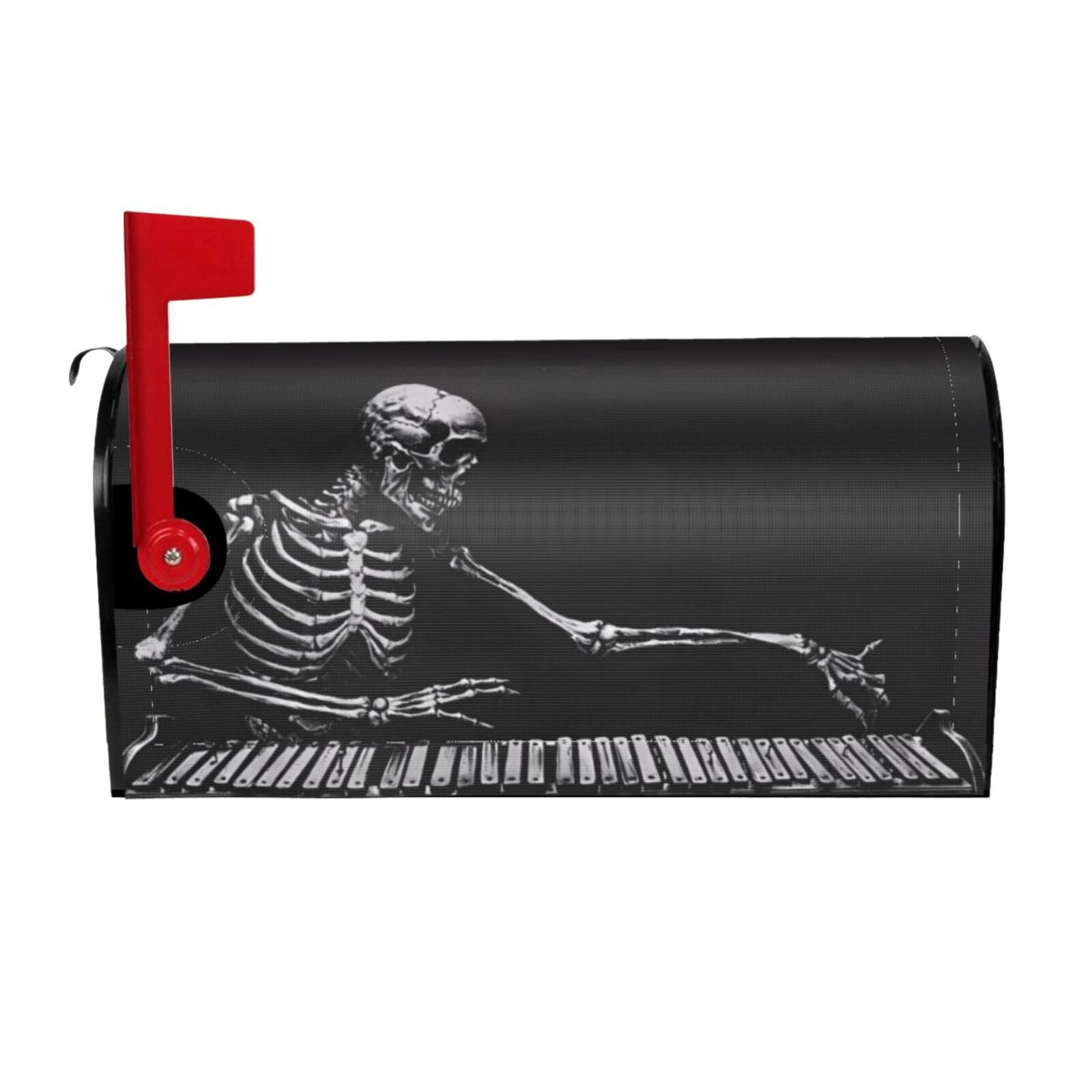 Mailbox Covers, Skeleton Playing Xylophone Welcome Cute Mailbox Cover ...
