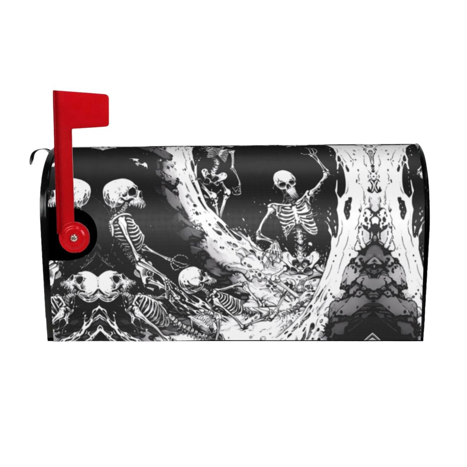 Mailbox Covers, Skeleton Wave Artwork Welcome Cute Mailbox Cover ...