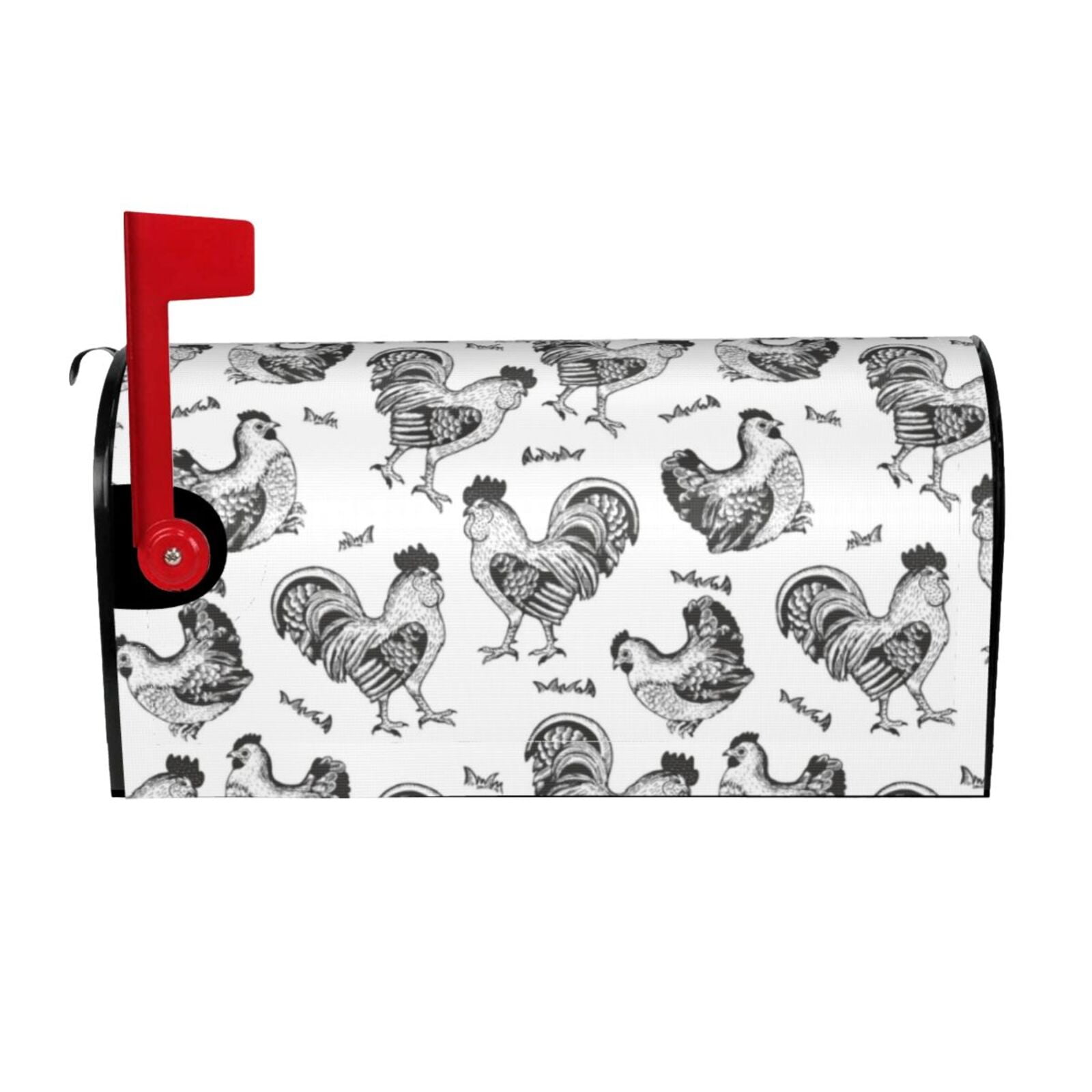 Mailbox Covers, Sketch Cute Chicken Grass Welcome Cute Mailbox Cover ...