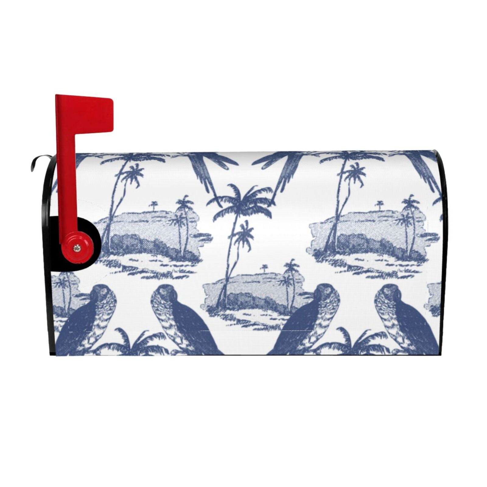Mailbox Covers, Sketch Parrot Palm Tree Welcome Cute Mailbox Cover ...