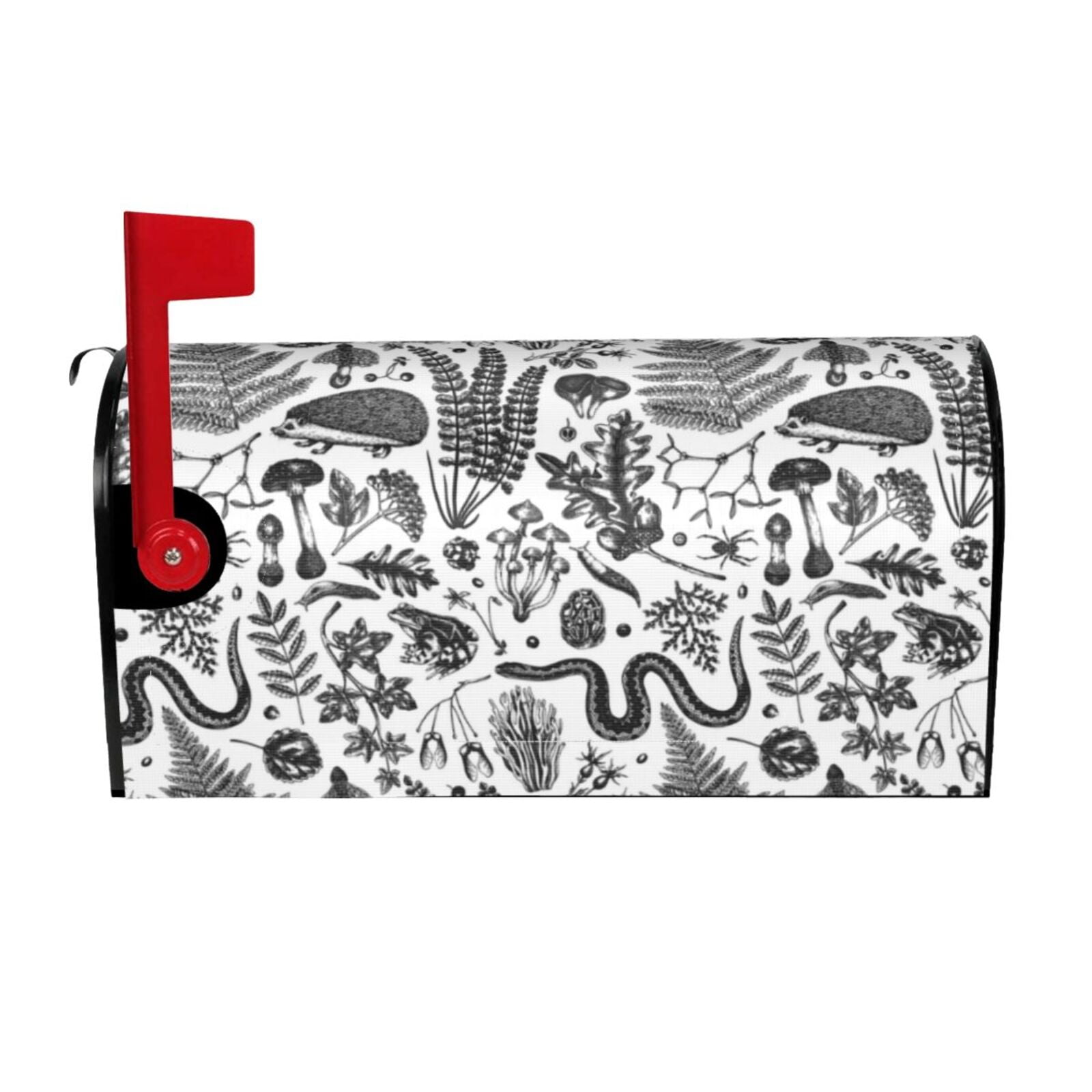 Mailbox Covers Sketch Snake Mushroom Hedgehog Waterproof mail Box ...