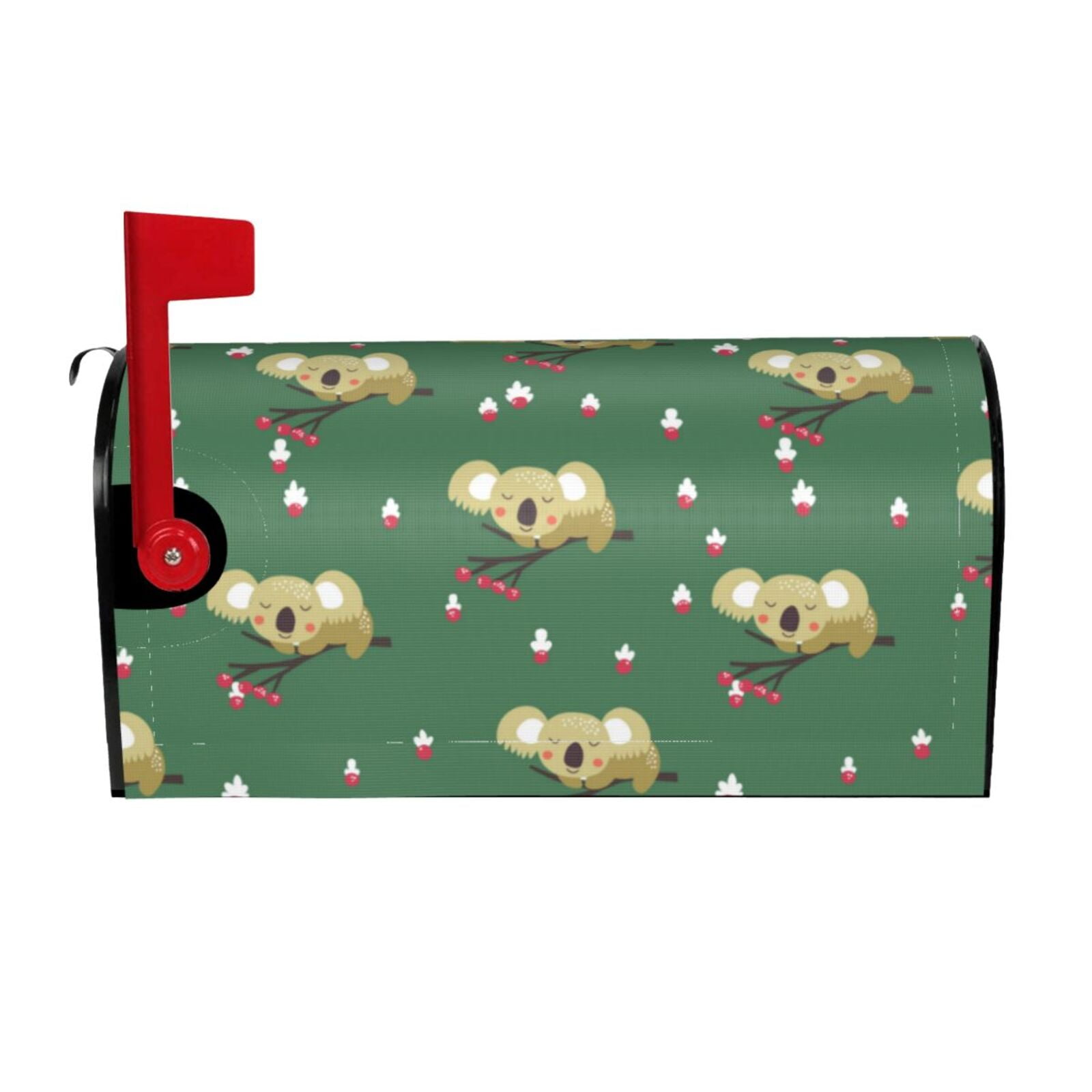 Mailbox Covers, Sleeping Koala Green Mailbox Cover Magnetic Extra Large ...