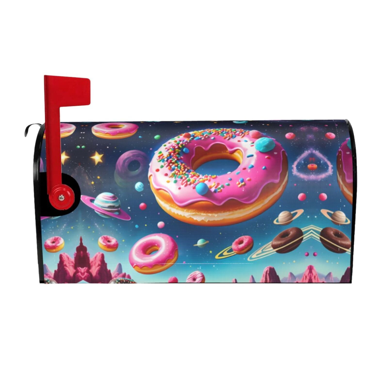 Mailbox Covers, Starry Sky Colorful Donut Welcome Cute Mailbox Cover ...