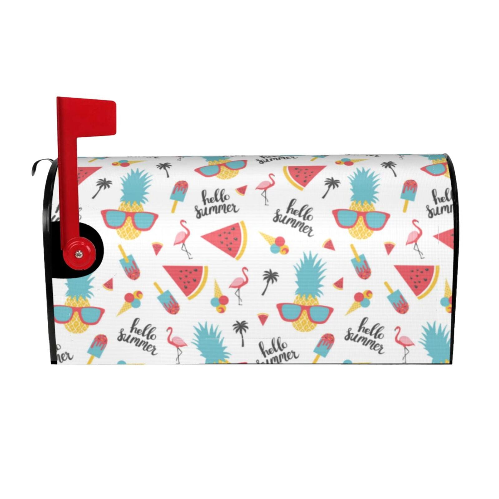 Mailbox Covers, Summer Glasses Watermelon Welcome Cute Mailbox Cover ...