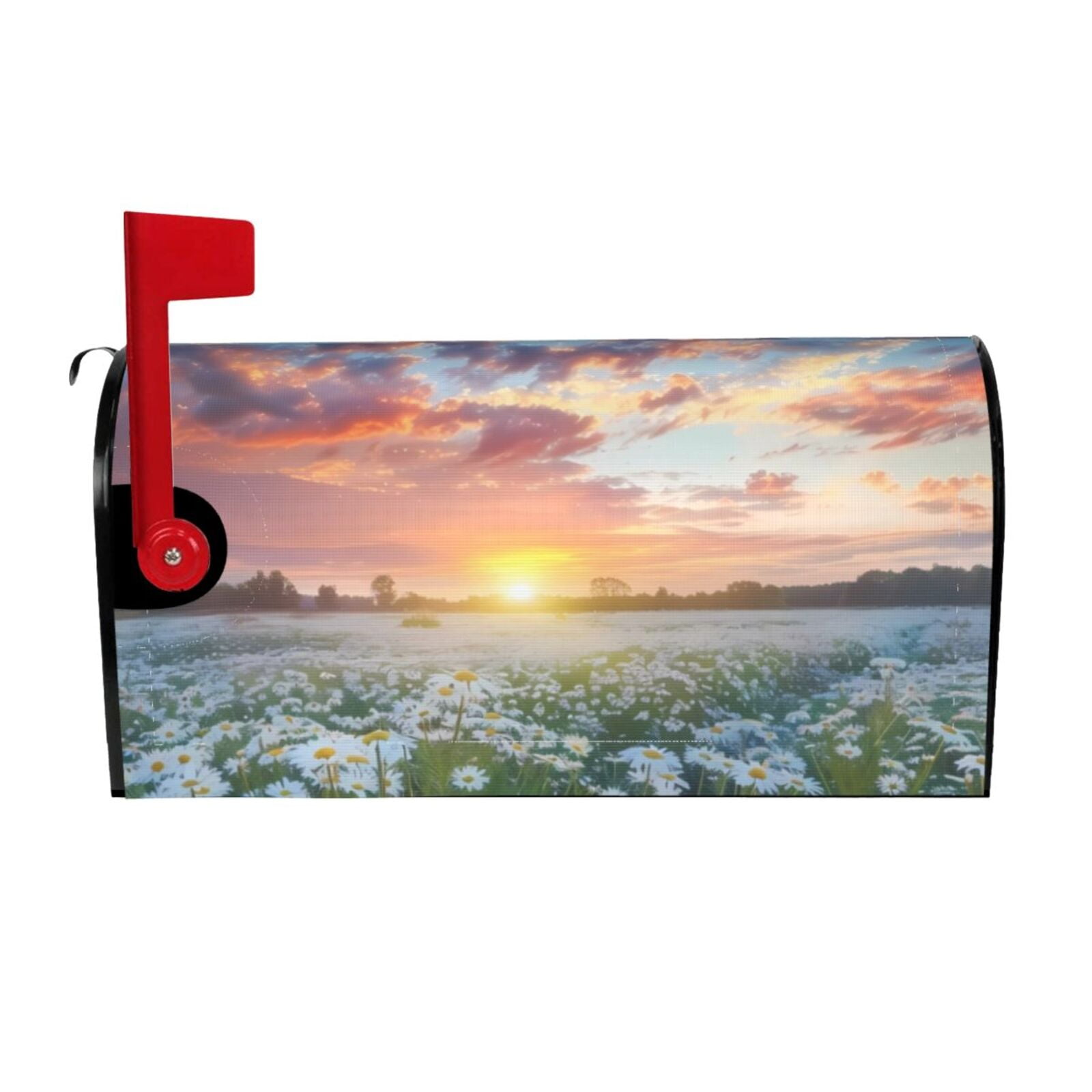 Mailbox Covers Sunset Daisy Meadow Waterproof mail Box Covers, Magnetic ...