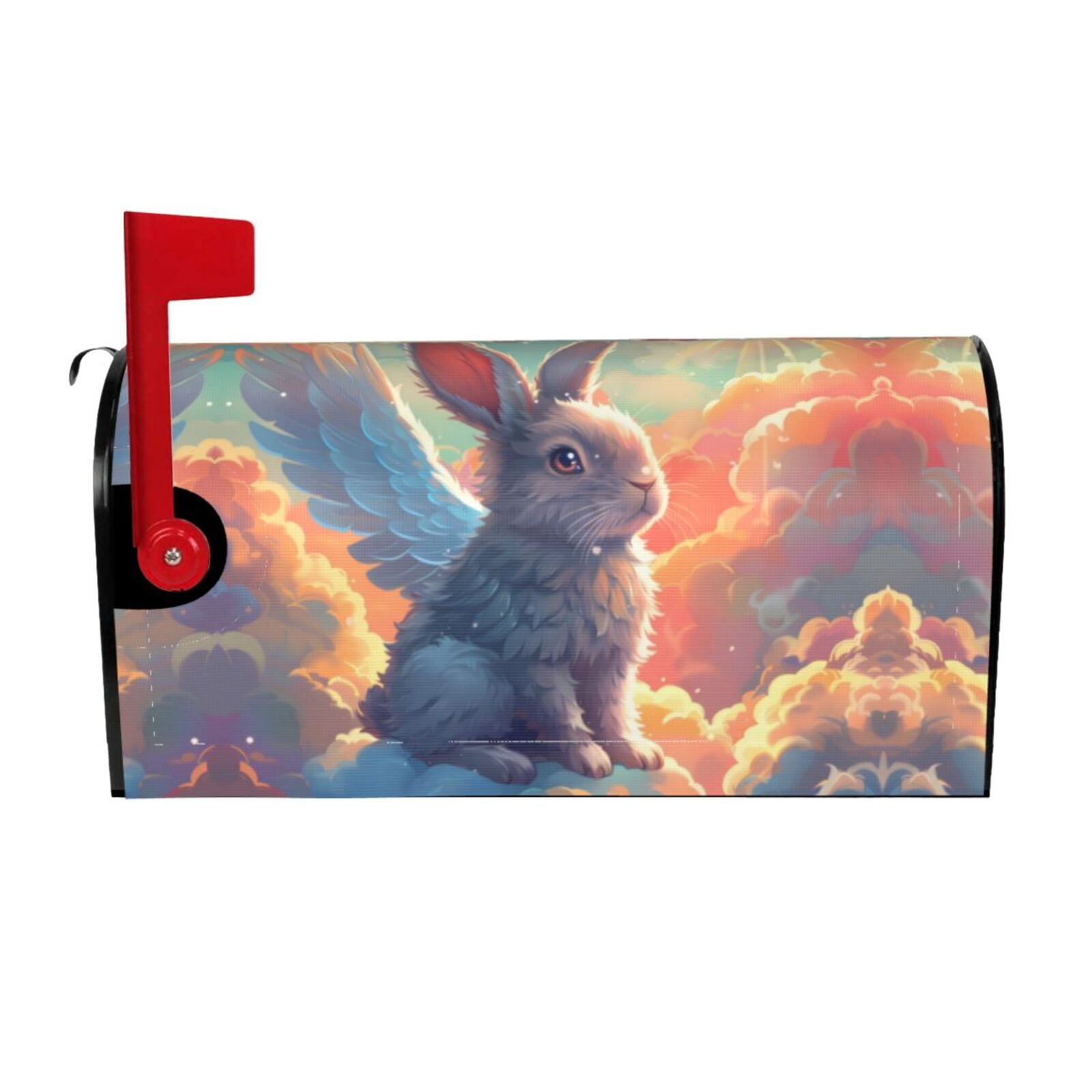 Mailbox Covers, Sunshine Winged Rabbit Welcome Cute Mailbox Cover ...