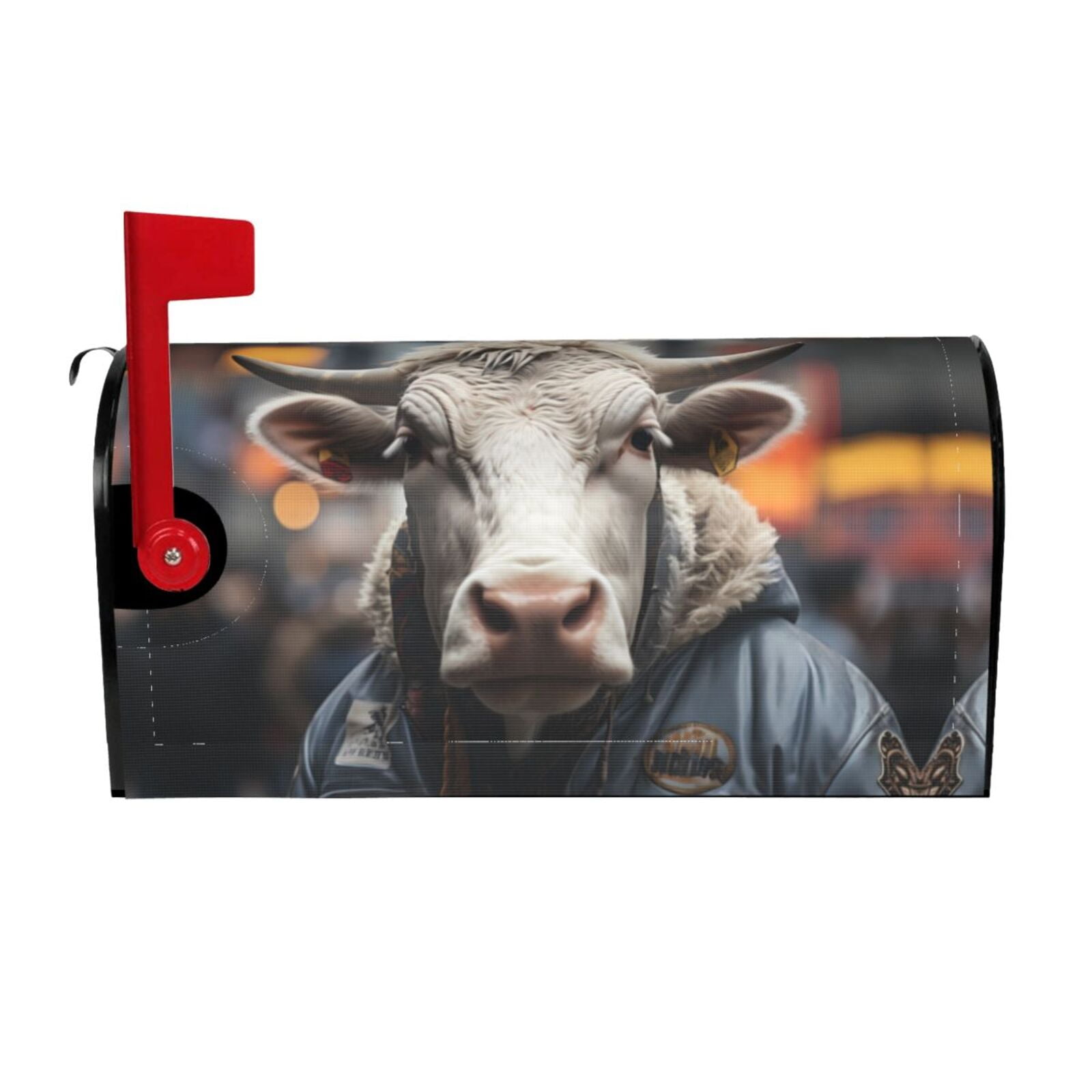 Mailbox Covers, Surrealist Cow Welcome Cute Mailbox Cover Magnetic ...