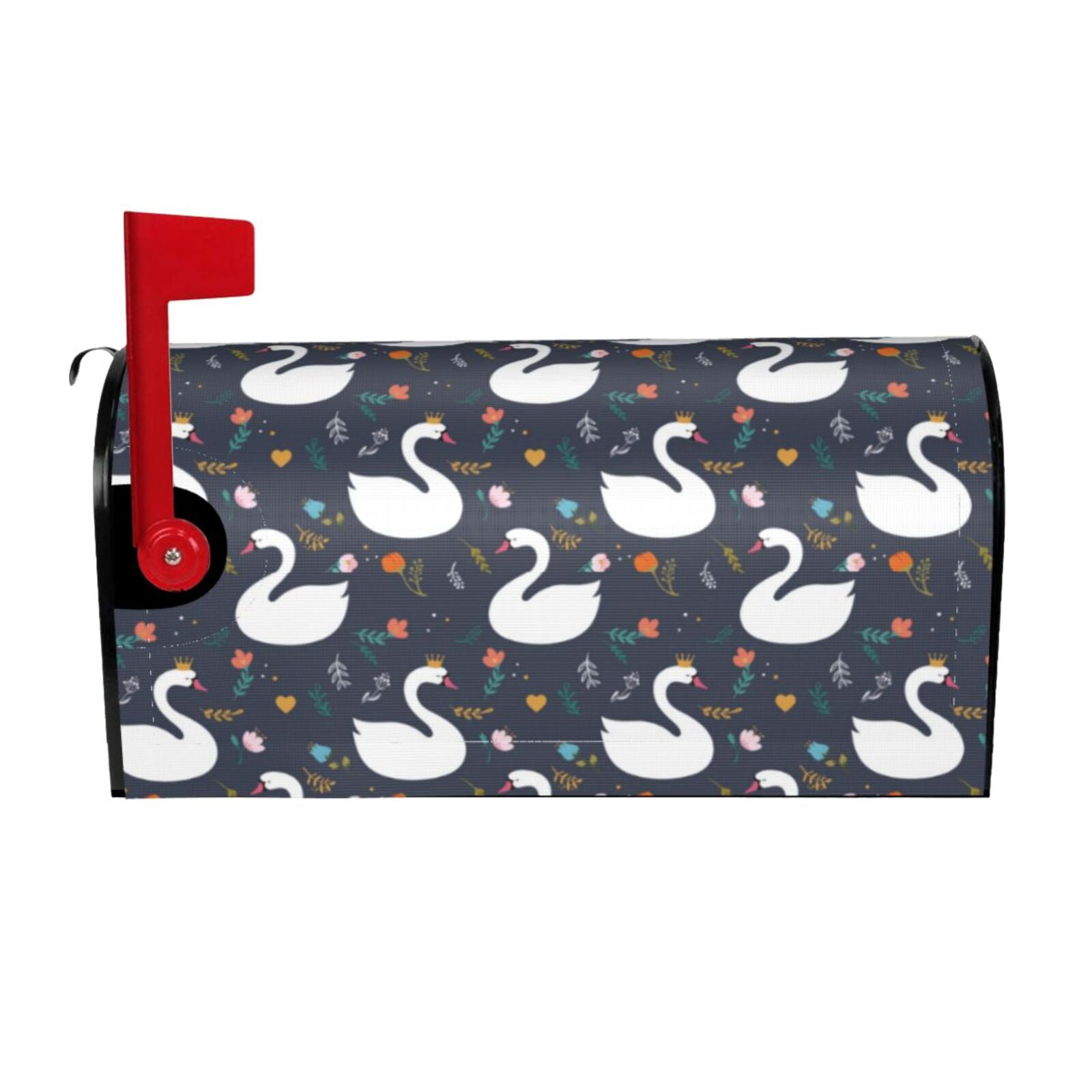Mailbox Covers, Swan And Flowers1 Welcome Cute Mailbox Cover Magnetic ...