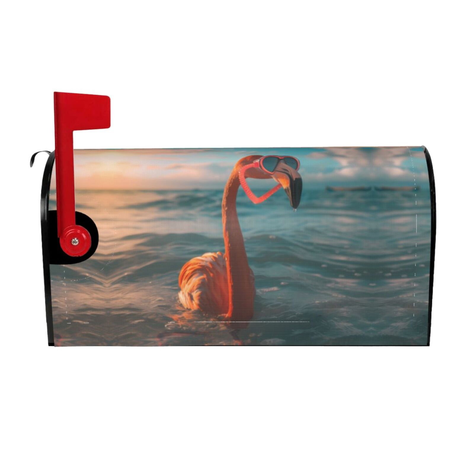 Mailbox Covers Swimming Goggled Flamingo Waterproof mail Box Covers ...