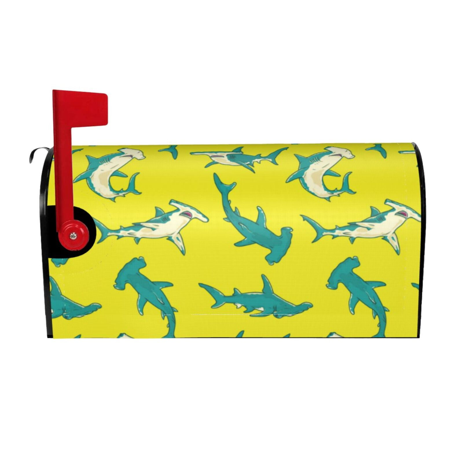 Mailbox Covers, Teal Hammerhead Shark Welcome Mailbox Cover Magnetic ...