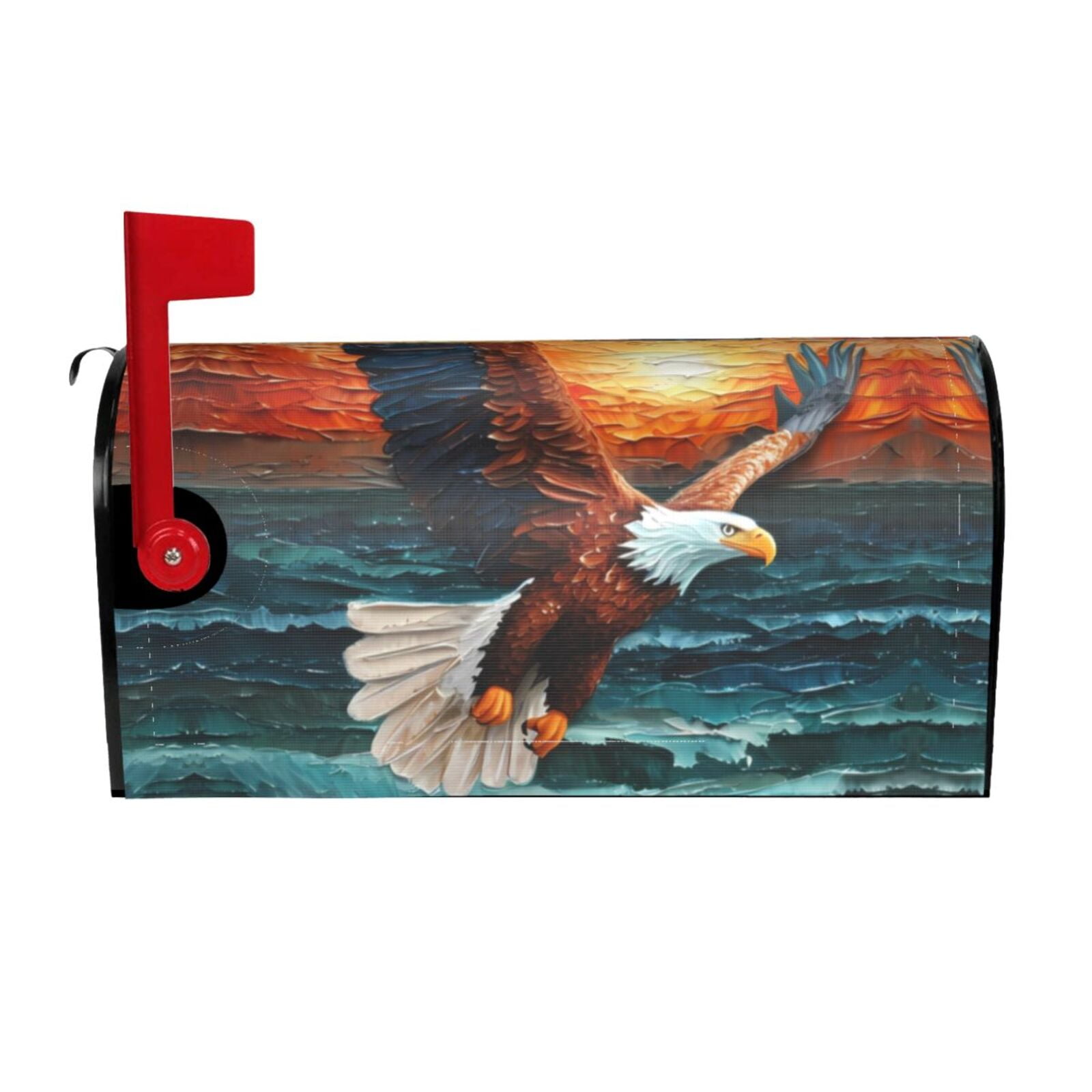 Mailbox Covers Textured Bald Eagle Waterproof mail Box Covers, Magnetic ...