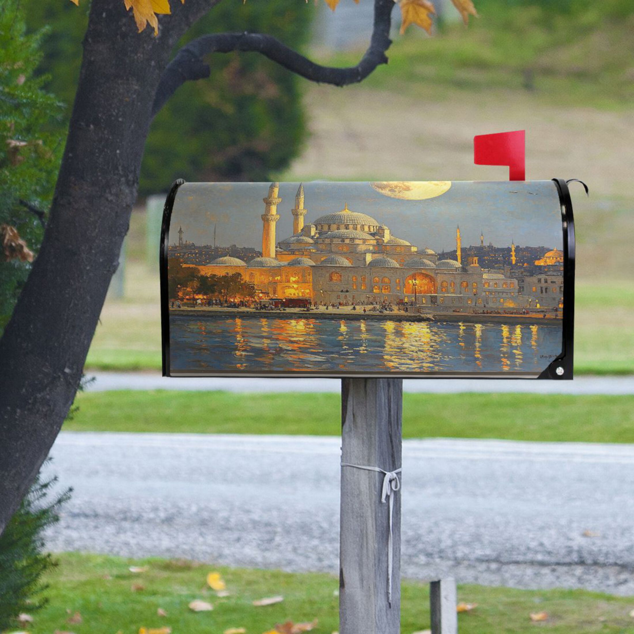 Mailbox Covers The Castle by Night Mailbox Cover - Walmart.com