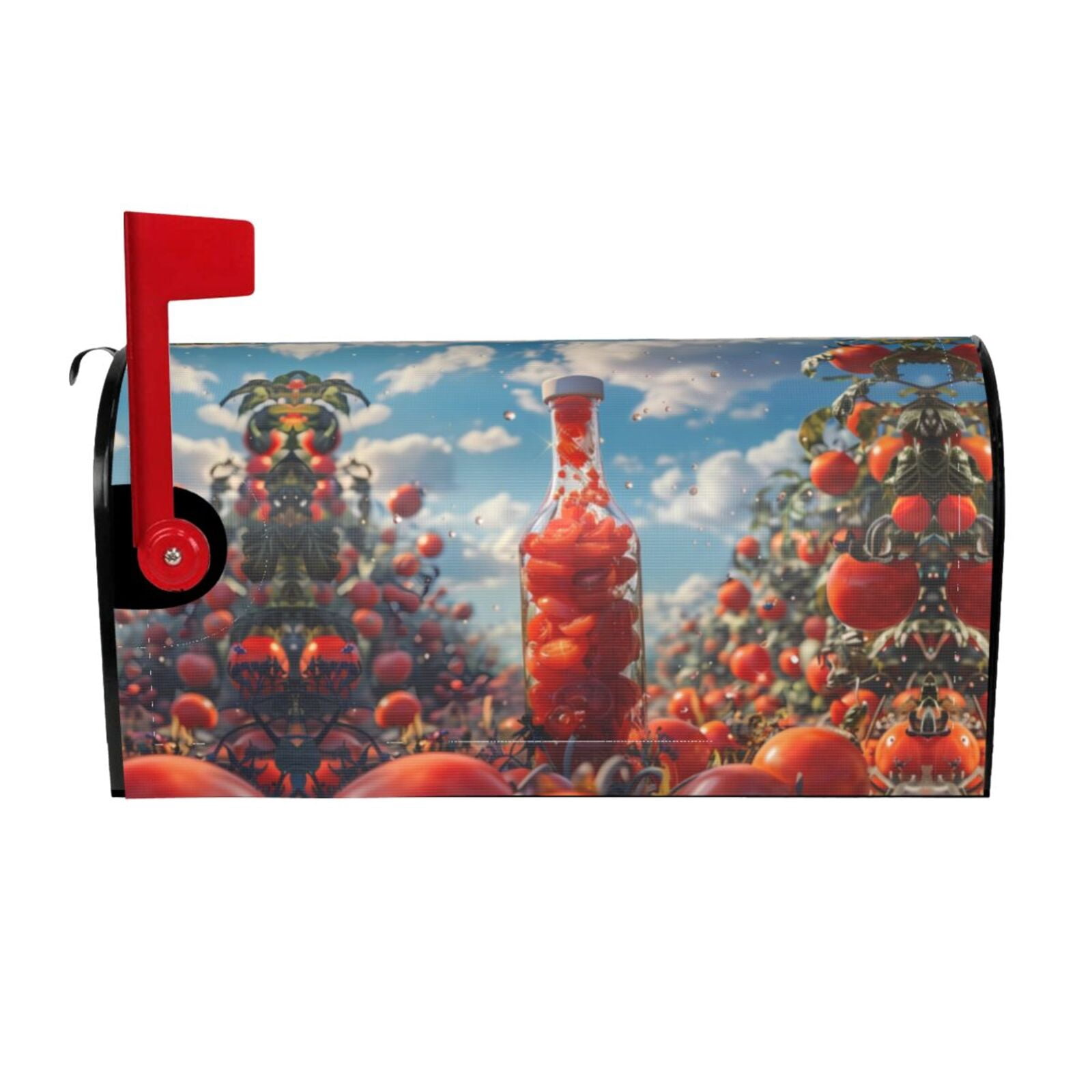 Mailbox Covers Tomato Field Bottle Waterproof mail Box Covers, Magnetic ...
