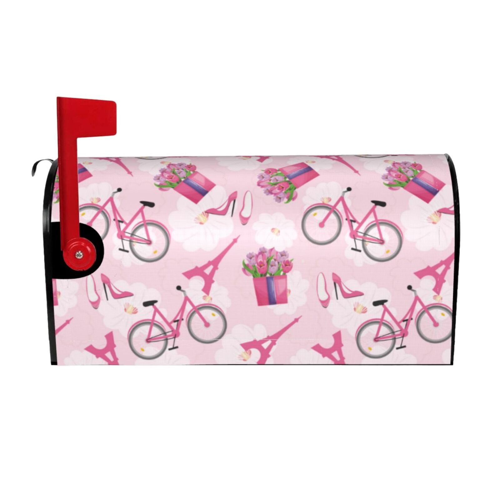 Mailbox Covers Tower flower pink Waterproof mail Box Covers, Magnetic ...