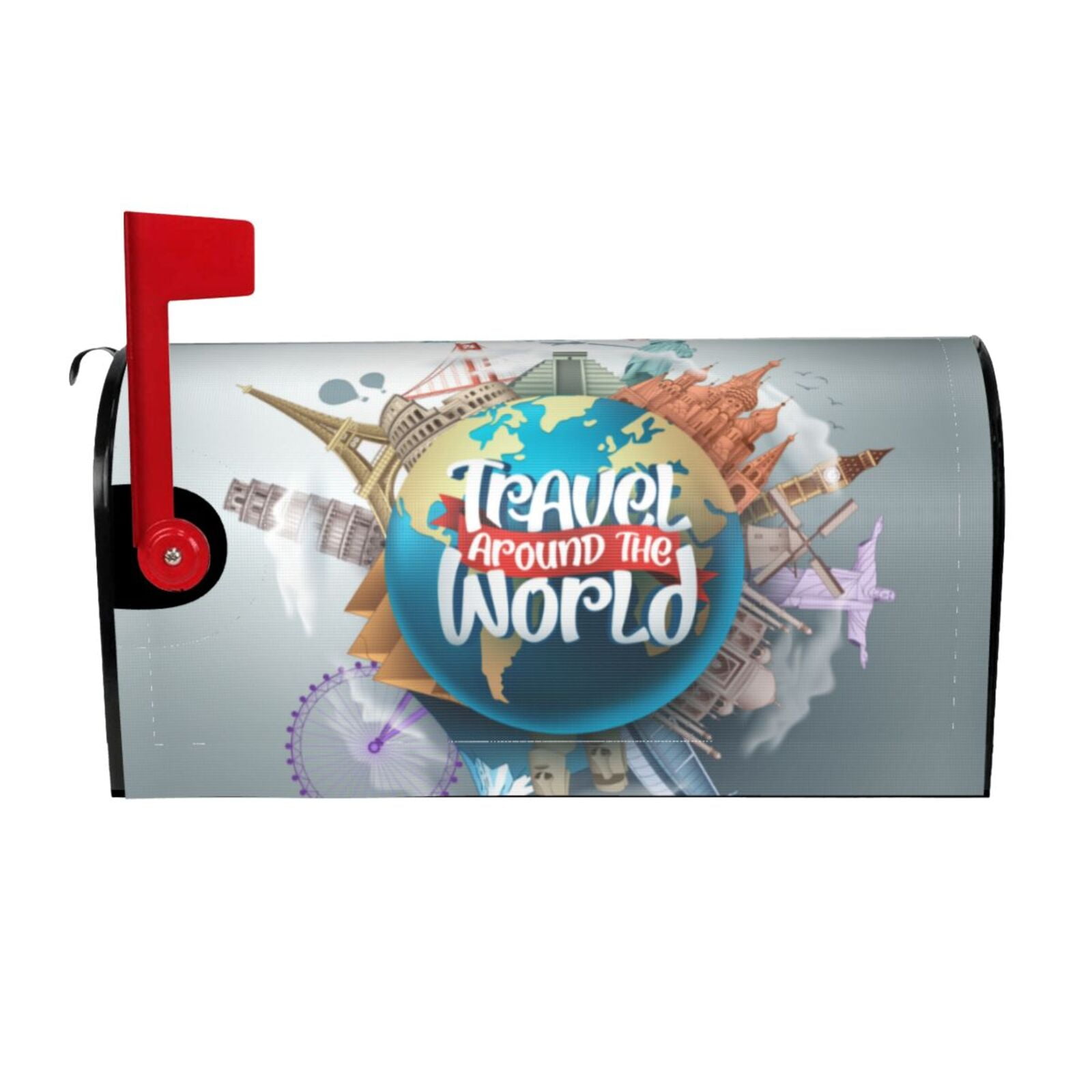 Mailbox Covers, Travel Around The World Welcome Cute Mailbox Cover ...