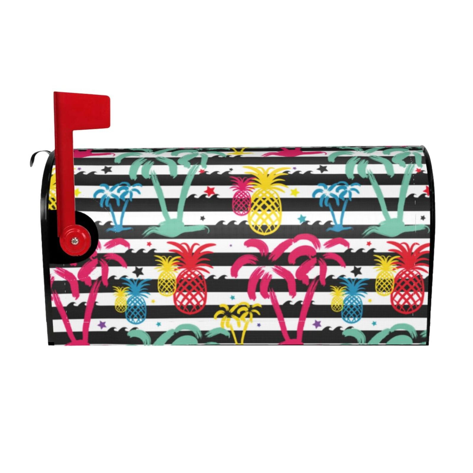 Mailbox Covers, Trendy Colorful Pineapples Welcome Cute Mailbox Cover ...