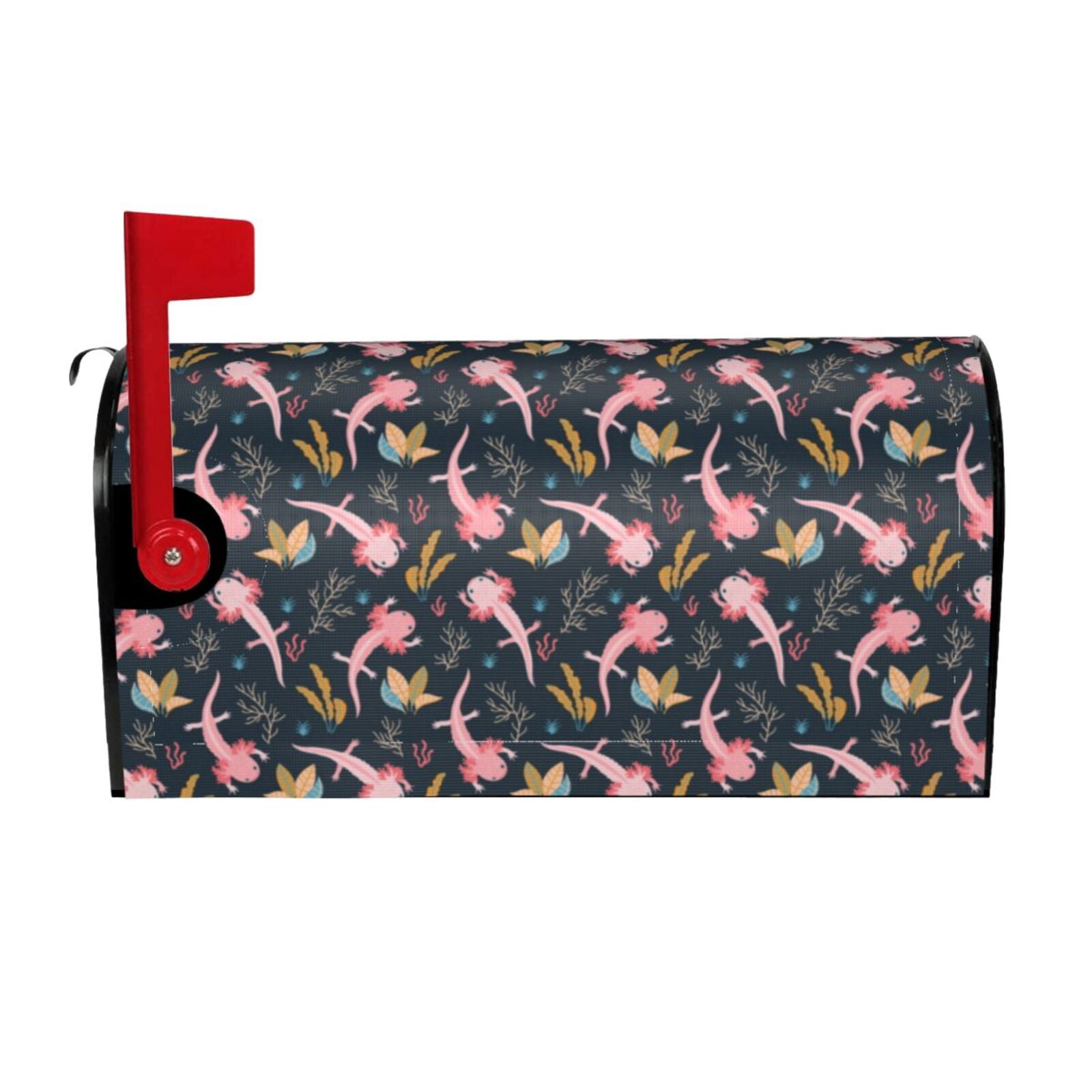Mailbox Covers, Trendy cute pink Axolotl Welcome Cute Mailbox Cover ...