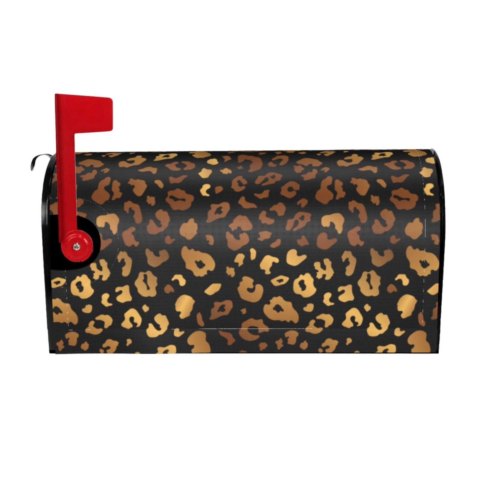 Mailbox Covers, Trendy gold leopard black Welcome Cute Mailbox Cover ...