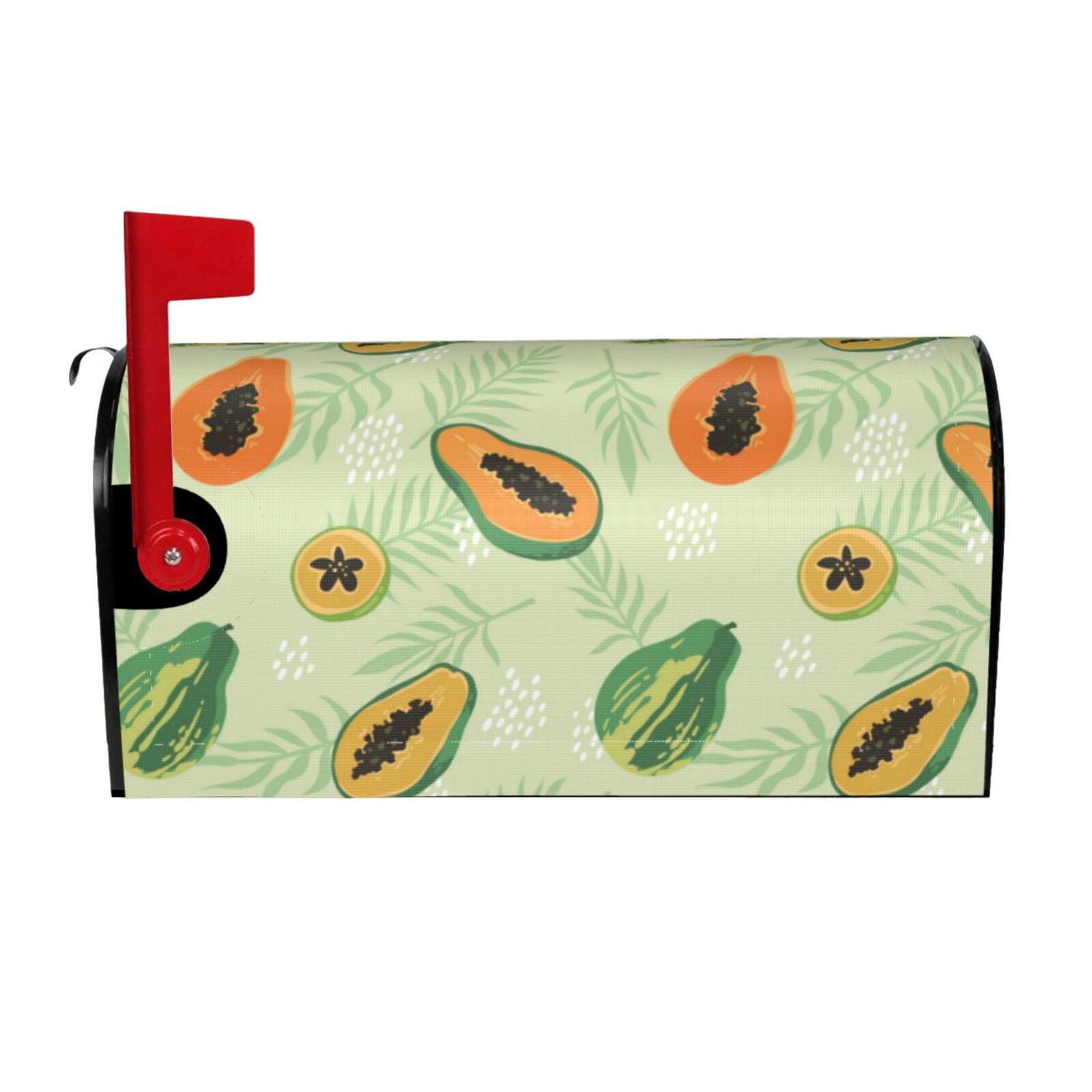 Mailbox Covers Tropical Papaya leaf Waterproof mail Box Covers ...
