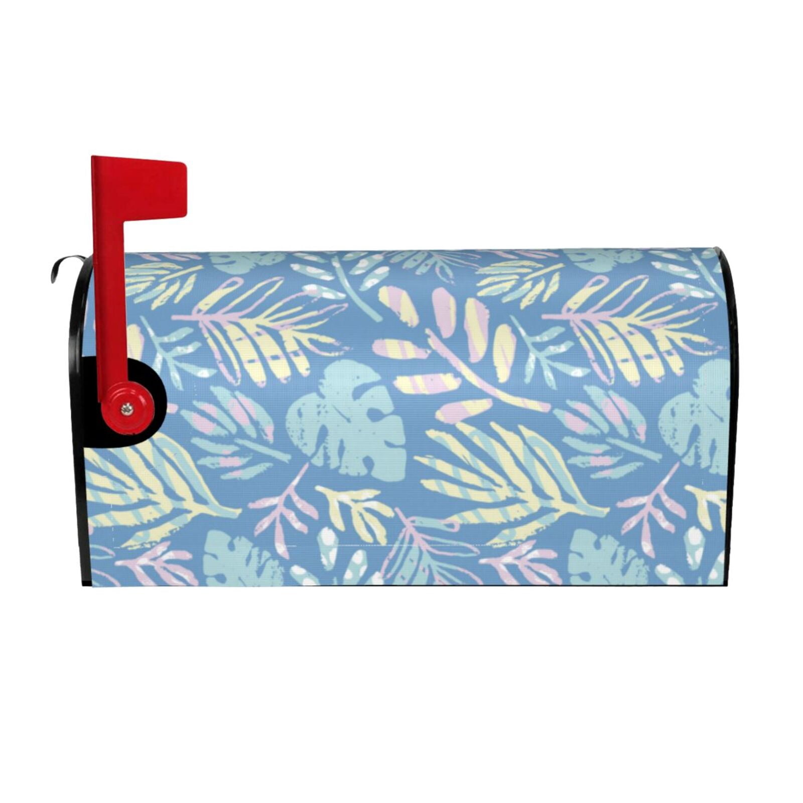 Mailbox Covers, Tropical leaf palm tree Mailbox Cover Magnetic Extra ...