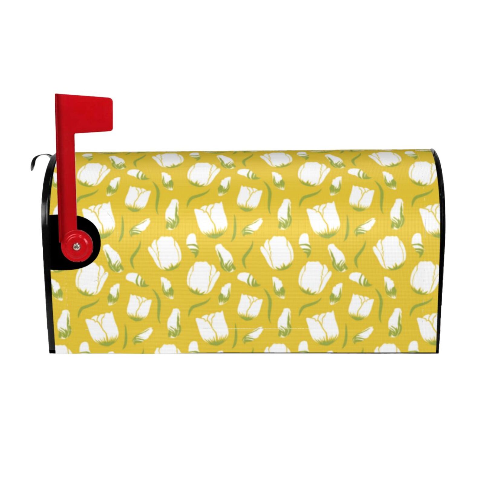 Mailbox Covers, Tulips Flowers Yellow White Welcome Cute Mailbox Cover ...