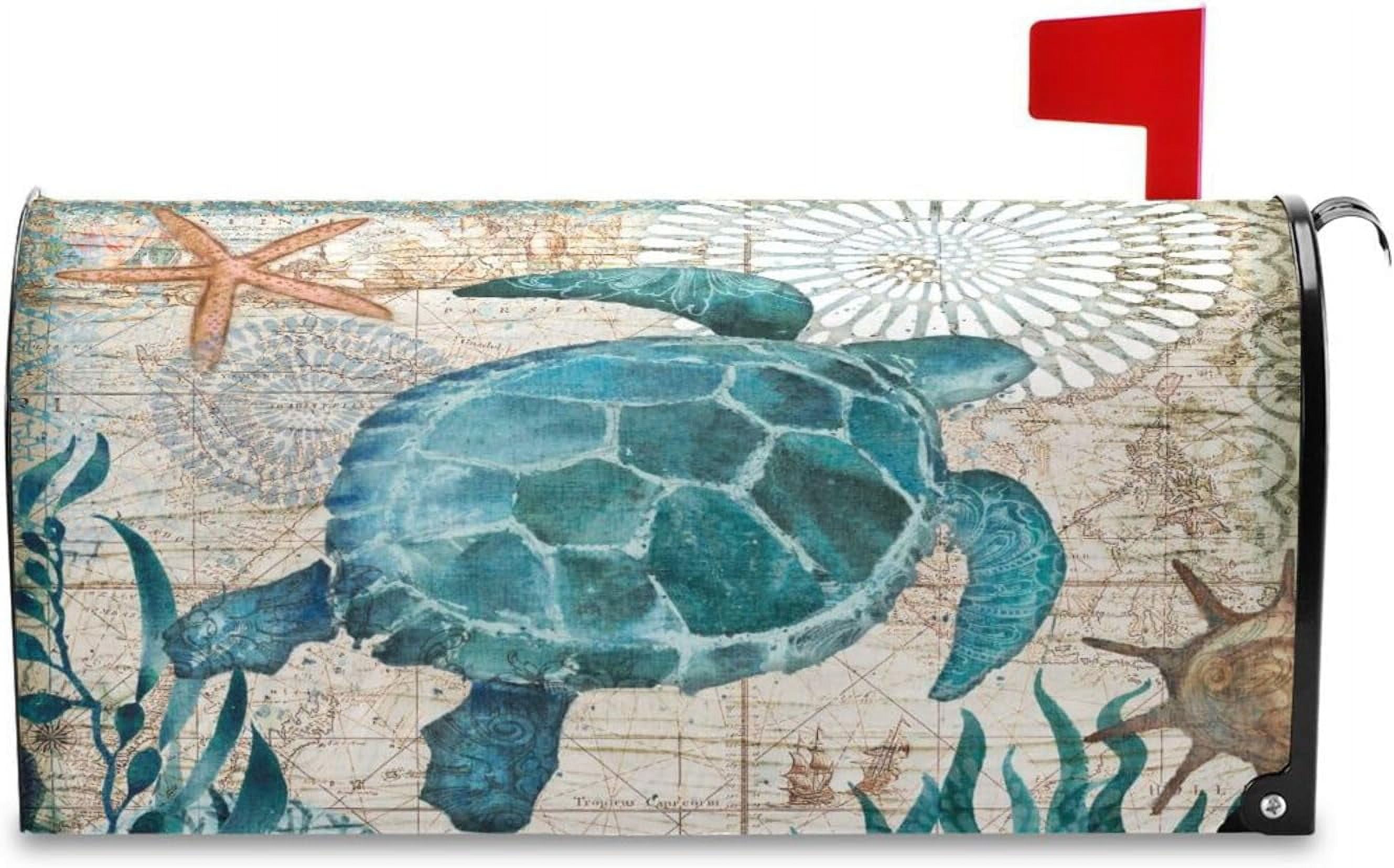Mailbox Covers, Turtle Painting Mailbox Covers Oxford Cloth Post Box ...