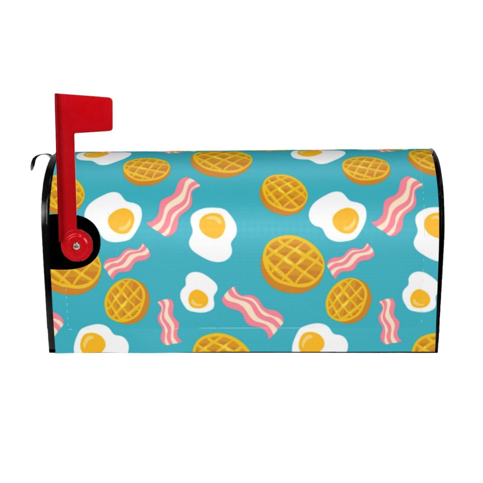 Mailbox Covers, Waffle Poached Eggs Bacon Welcome Cute Mailbox Cover ...