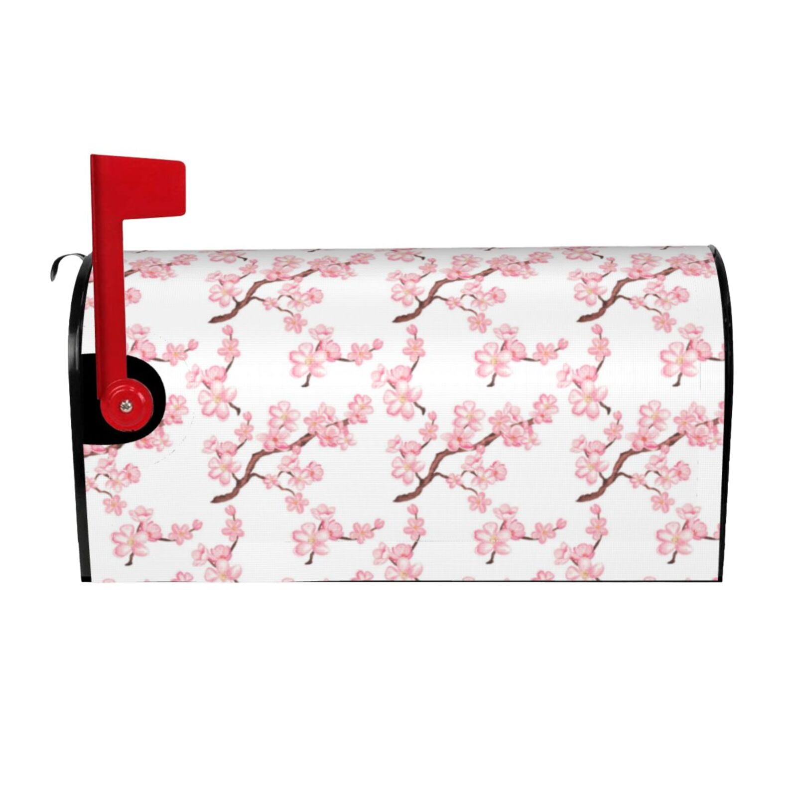 Mailbox Covers, Watercolor floral pink berry blossom Welcome Cute ...
