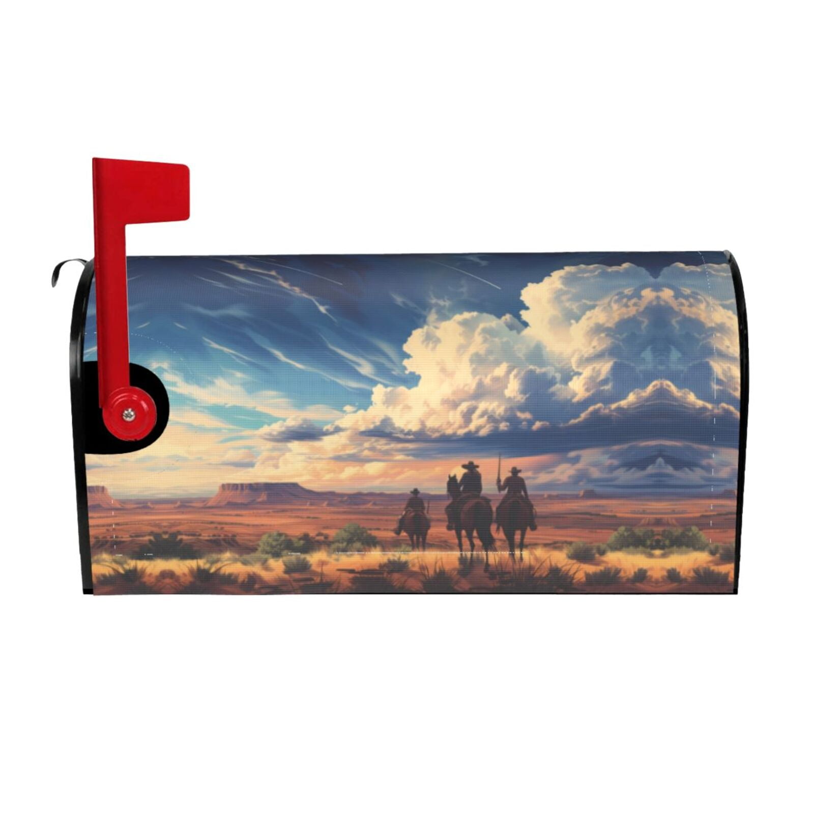 Mailbox Covers, Western Desert Cloud Cowboy Welcome Cute Mailbox Cover ...