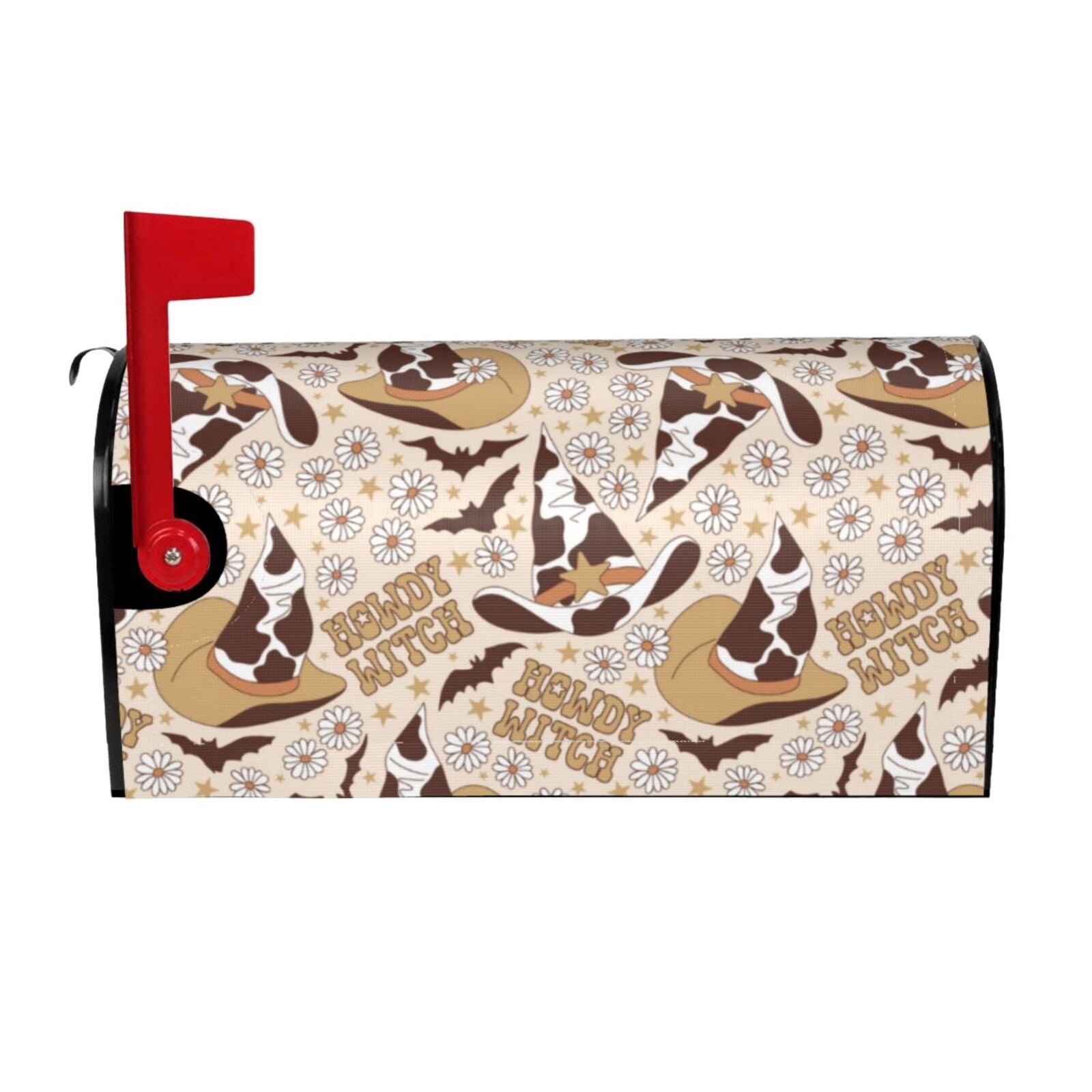 Mailbox Covers, Western cow spots hat retro Welcome Cute Mailbox Cover ...