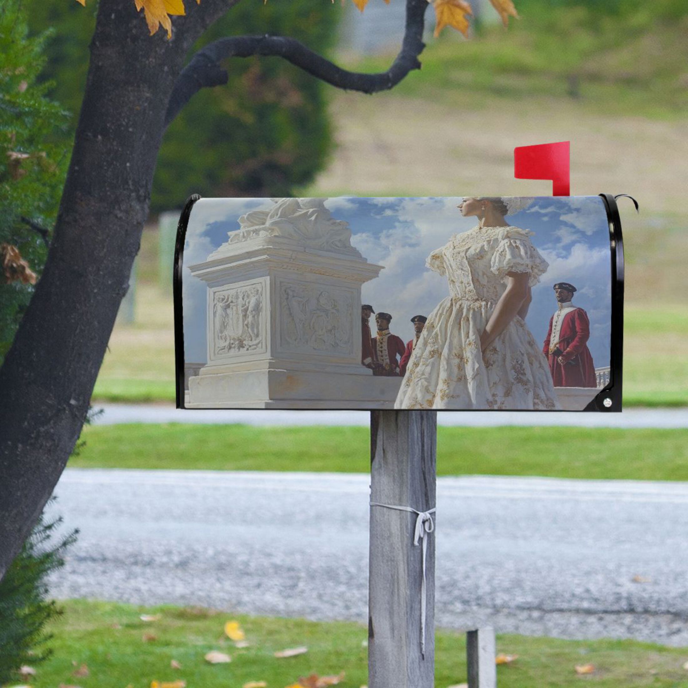 Mailbox Covers White Marble Monument Sculptures Mailbox Cover - Walmart.com