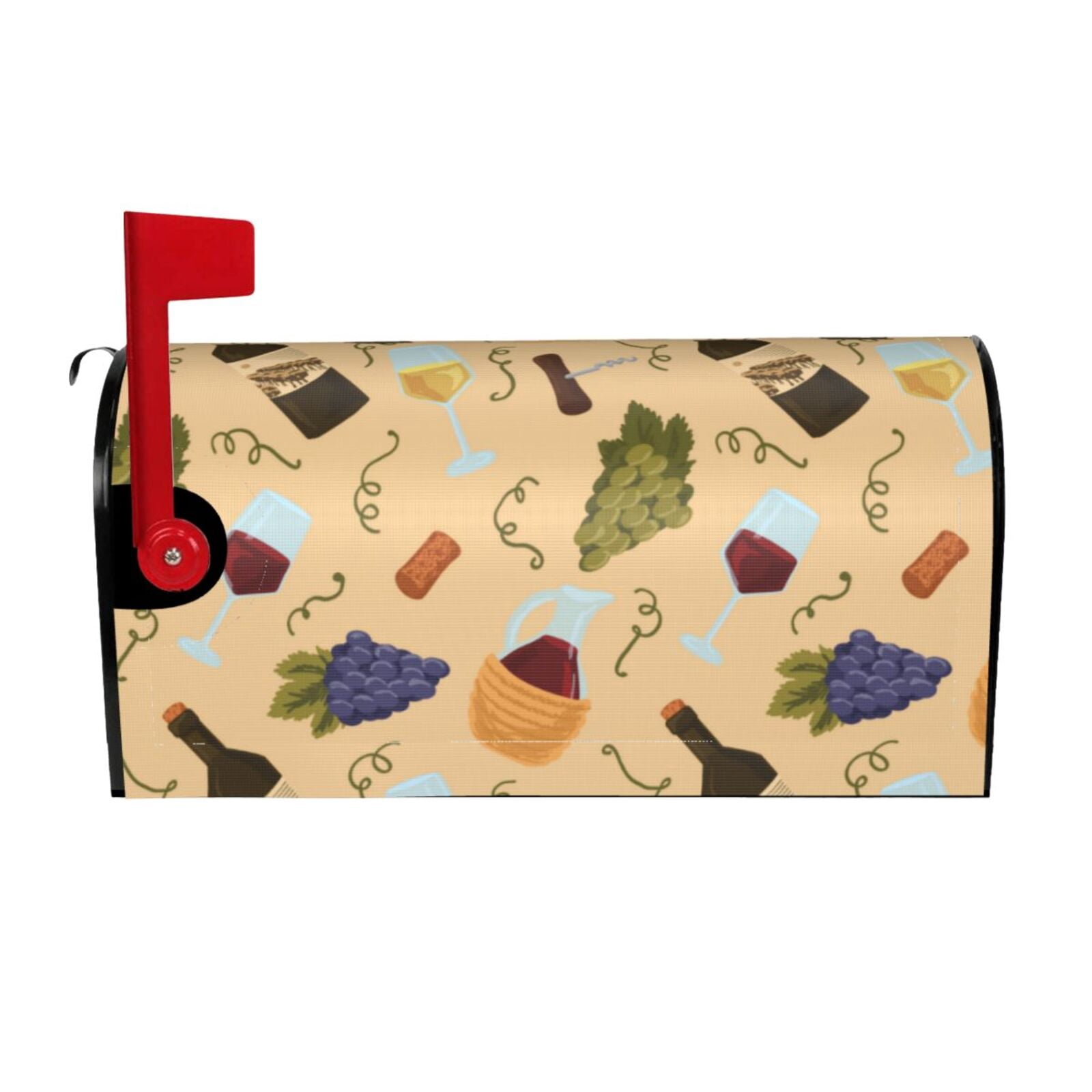 Mailbox Covers, Wine Bottle Print No.9042 Welcome Cute Mailbox Cover ...
