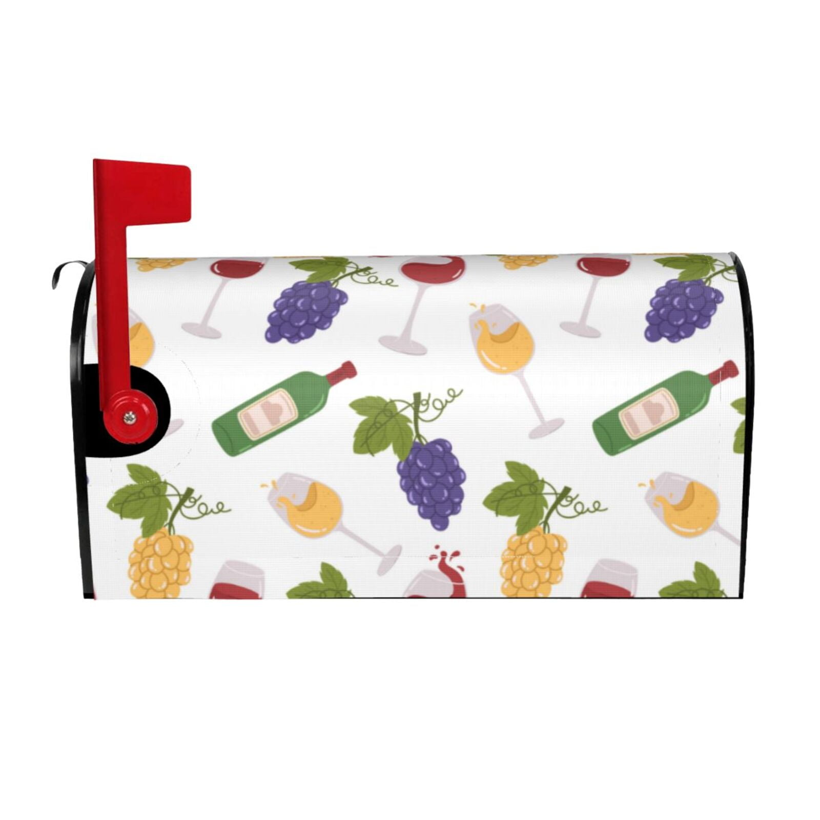 Mailbox Covers Wine Bottle Print No.9050 Waterproof mail Box Covers ...