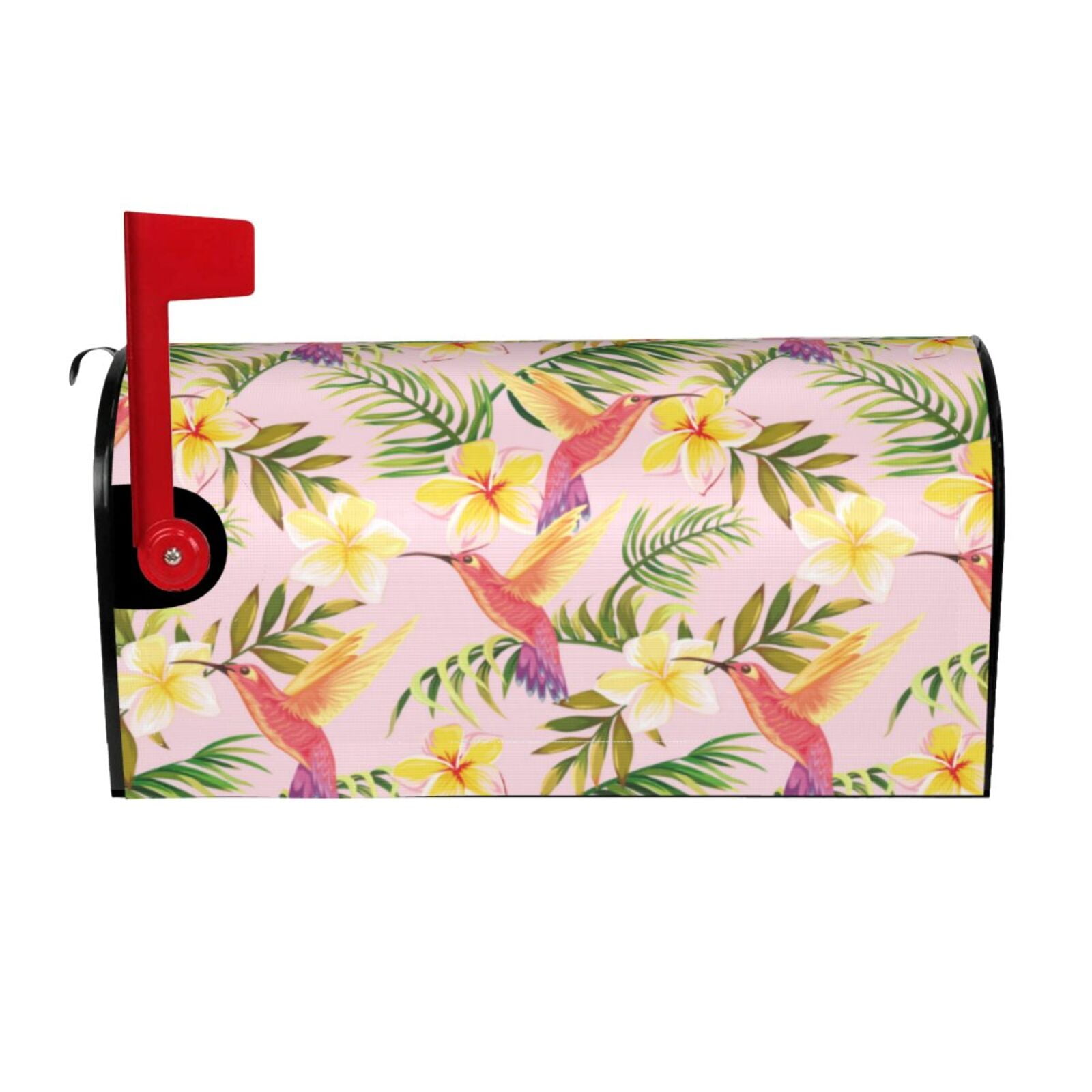 Mailbox Covers, Yellow Flower Red Hummingbird Cute Welcome Mailbox ...