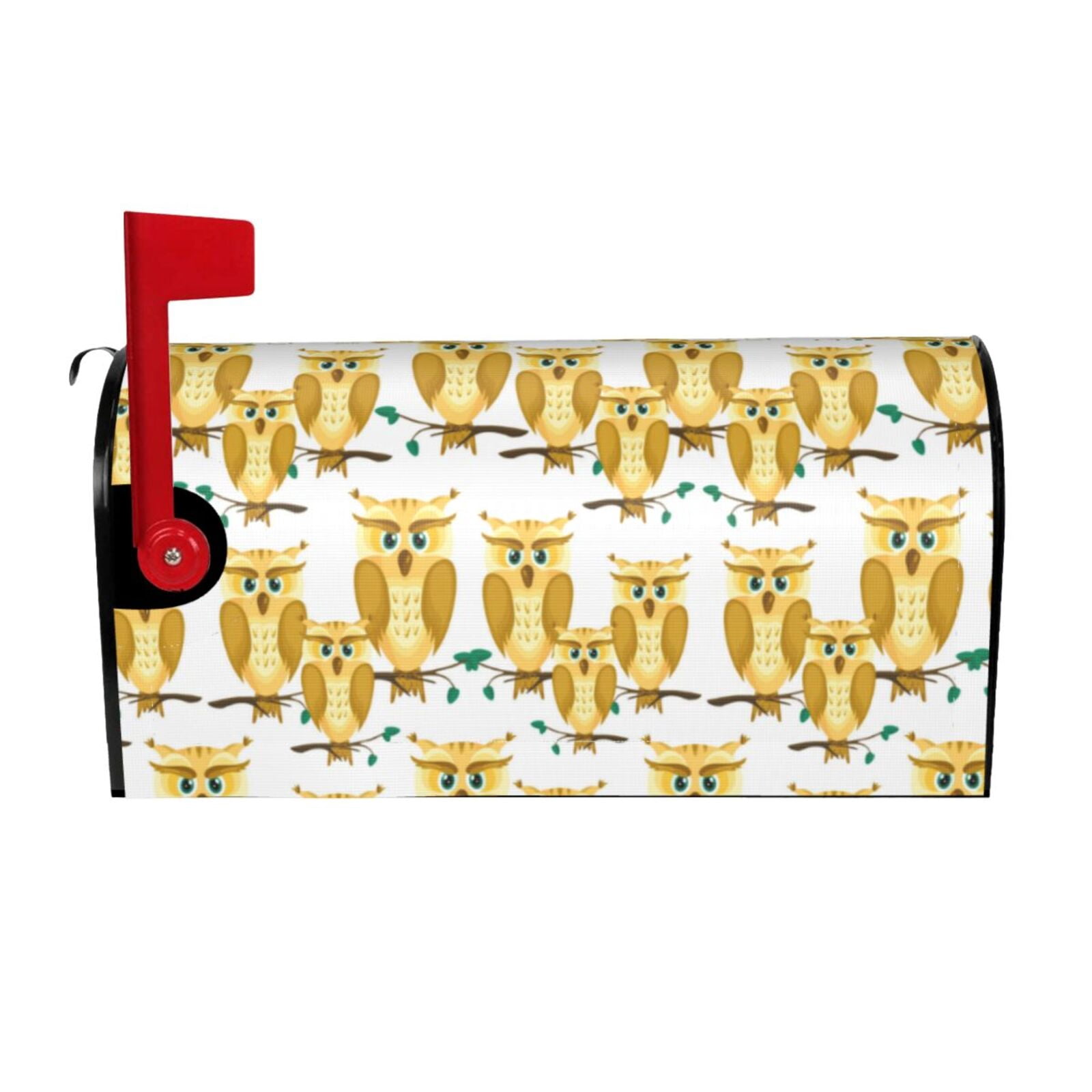 Mailbox Covers, Yellow Owls Welcome Cute Mailbox Cover Magnetic ...