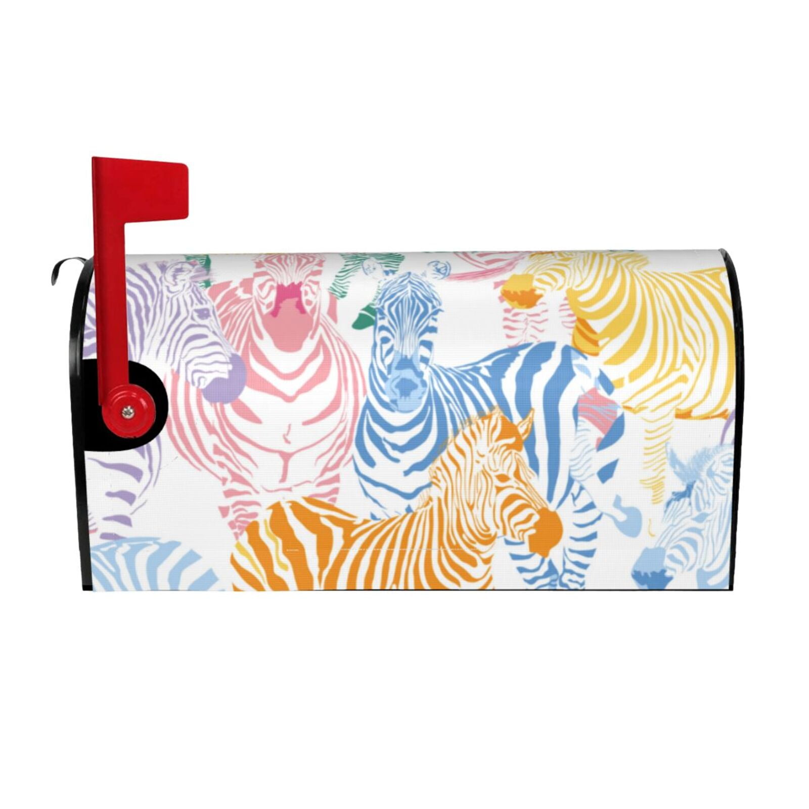 Mailbox Covers Zebra Colourful Waterproof mail Box Covers, Magnetic ...