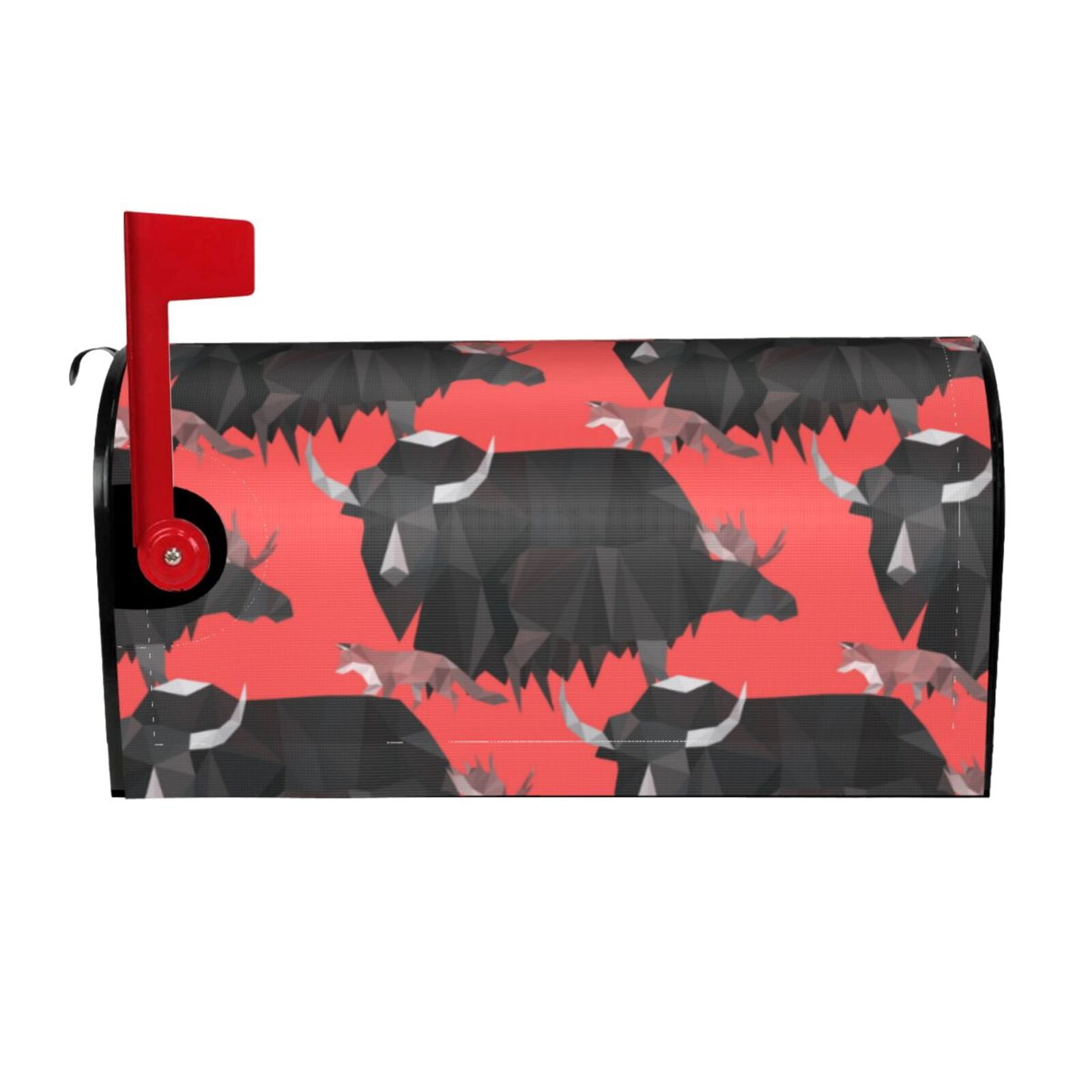 Mailbox Covers abstract yak moose fox red cool Waterproof mail Box ...